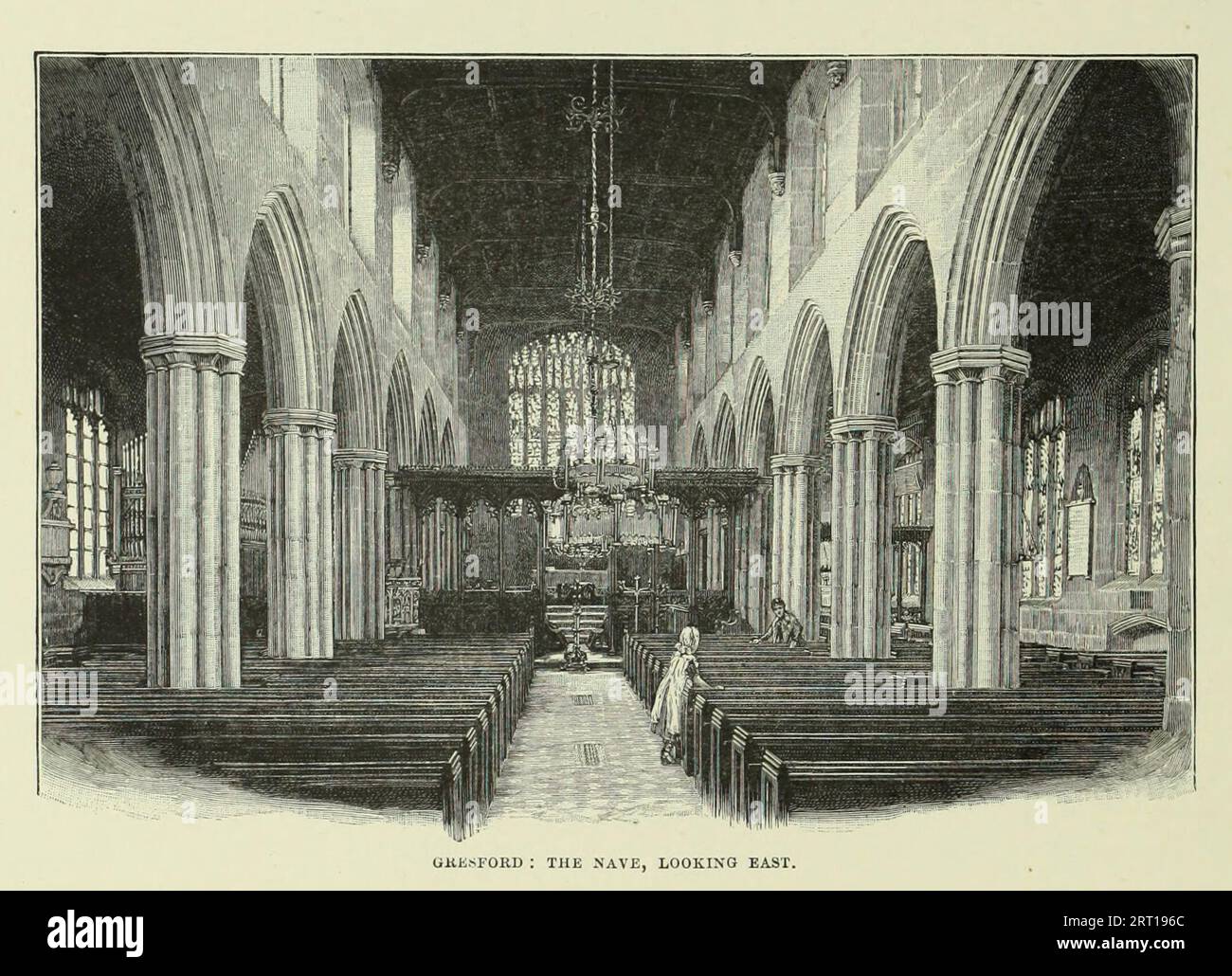 GRESFORD interior the Nave WREXHAM AND GRESFORD. TWO GREAT WELSH ...