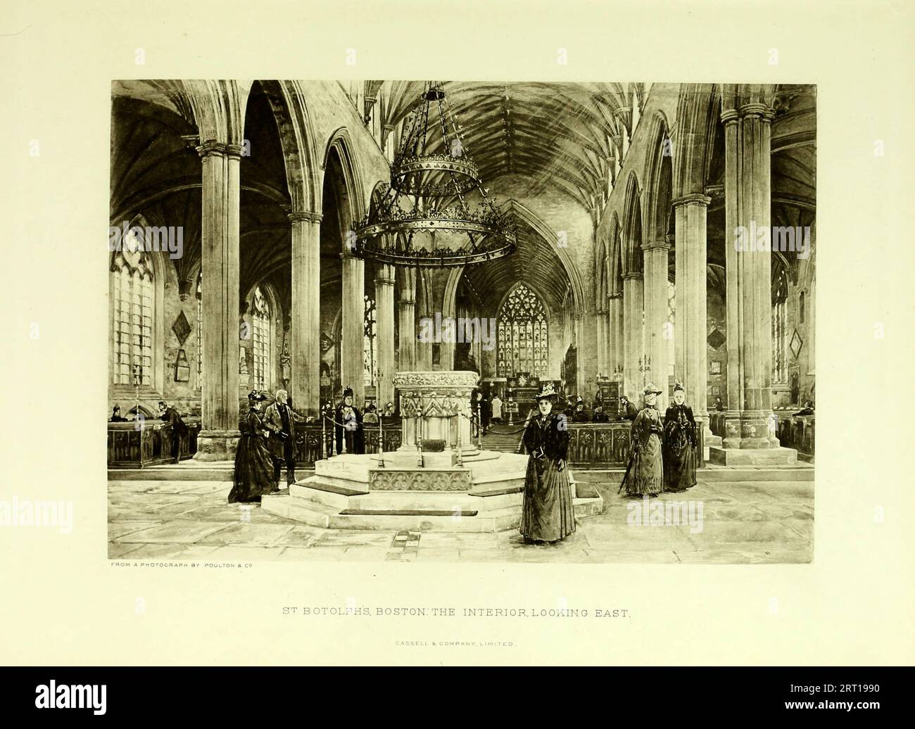 Interior of St. Botolph's Boston, Lincolnshire from the book ...