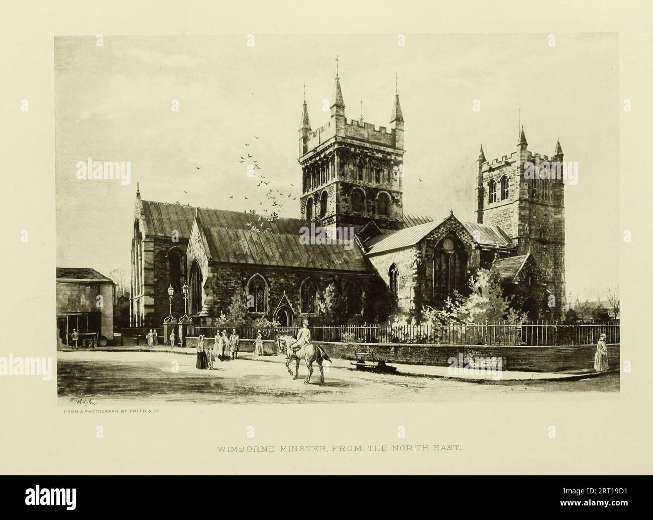 WIMBORNE MINSTER A SAXON FOUNDATION. from the book ' Cathedrals, abbeys ...