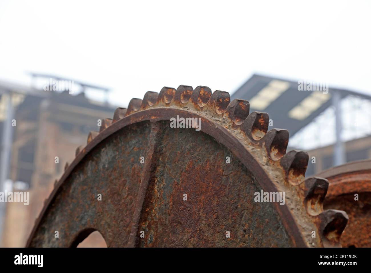 oxidation rust wheel gear, closeup of photo Stock Photo - Alamy