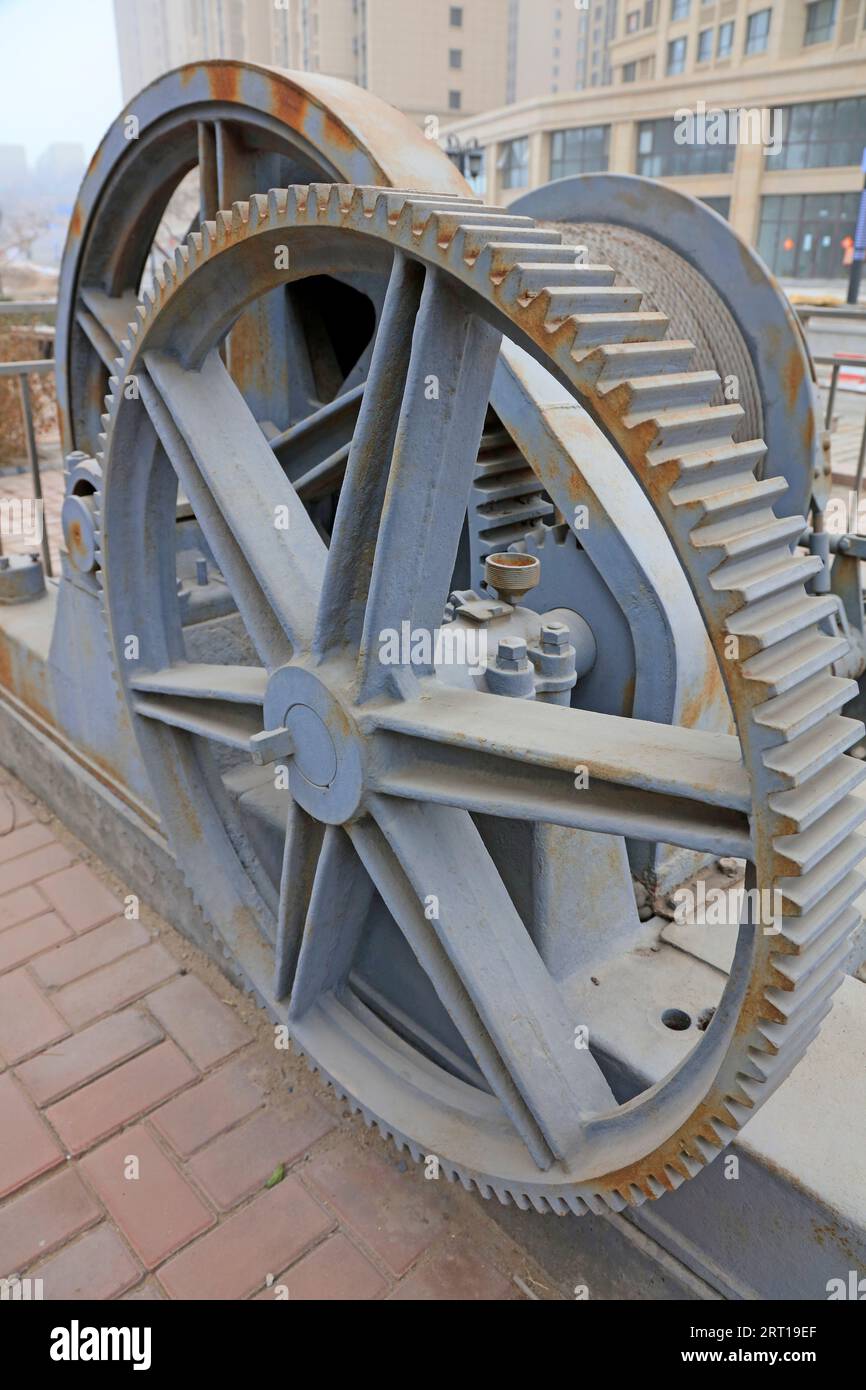 oxidation rust mechanical equipment, closeup of photo Stock Photo - Alamy