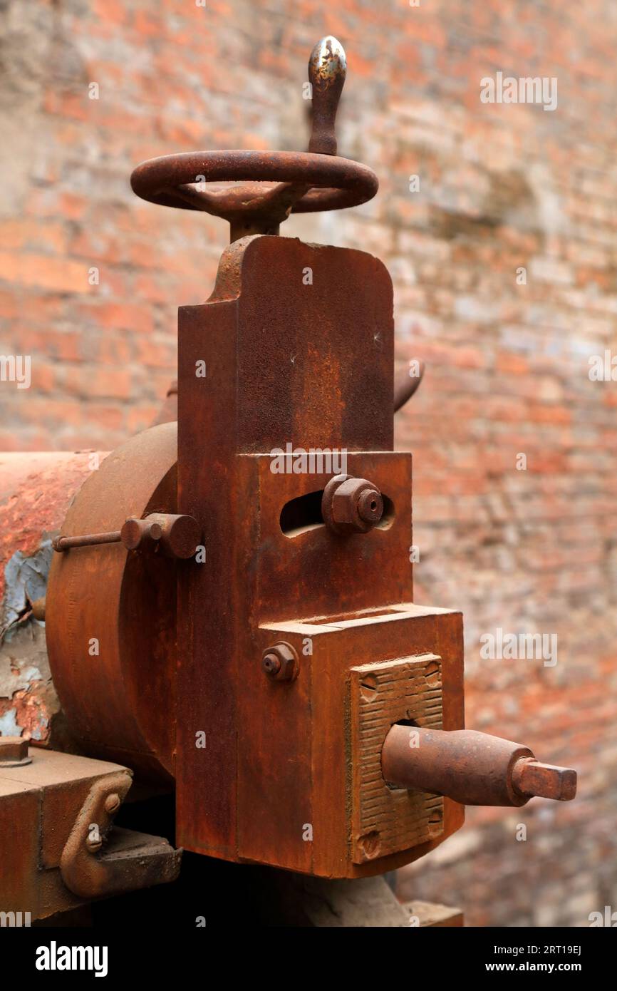 oxidation rust mechanical equipment, closeup of photo Stock Photo - Alamy