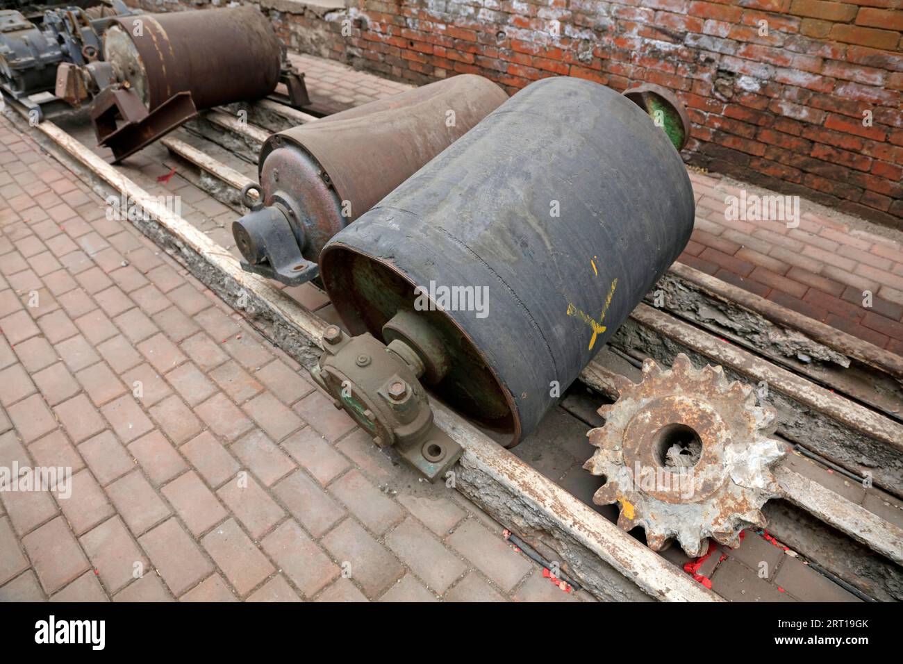 oxidation rust mechanical equipment, closeup of photo Stock Photo - Alamy