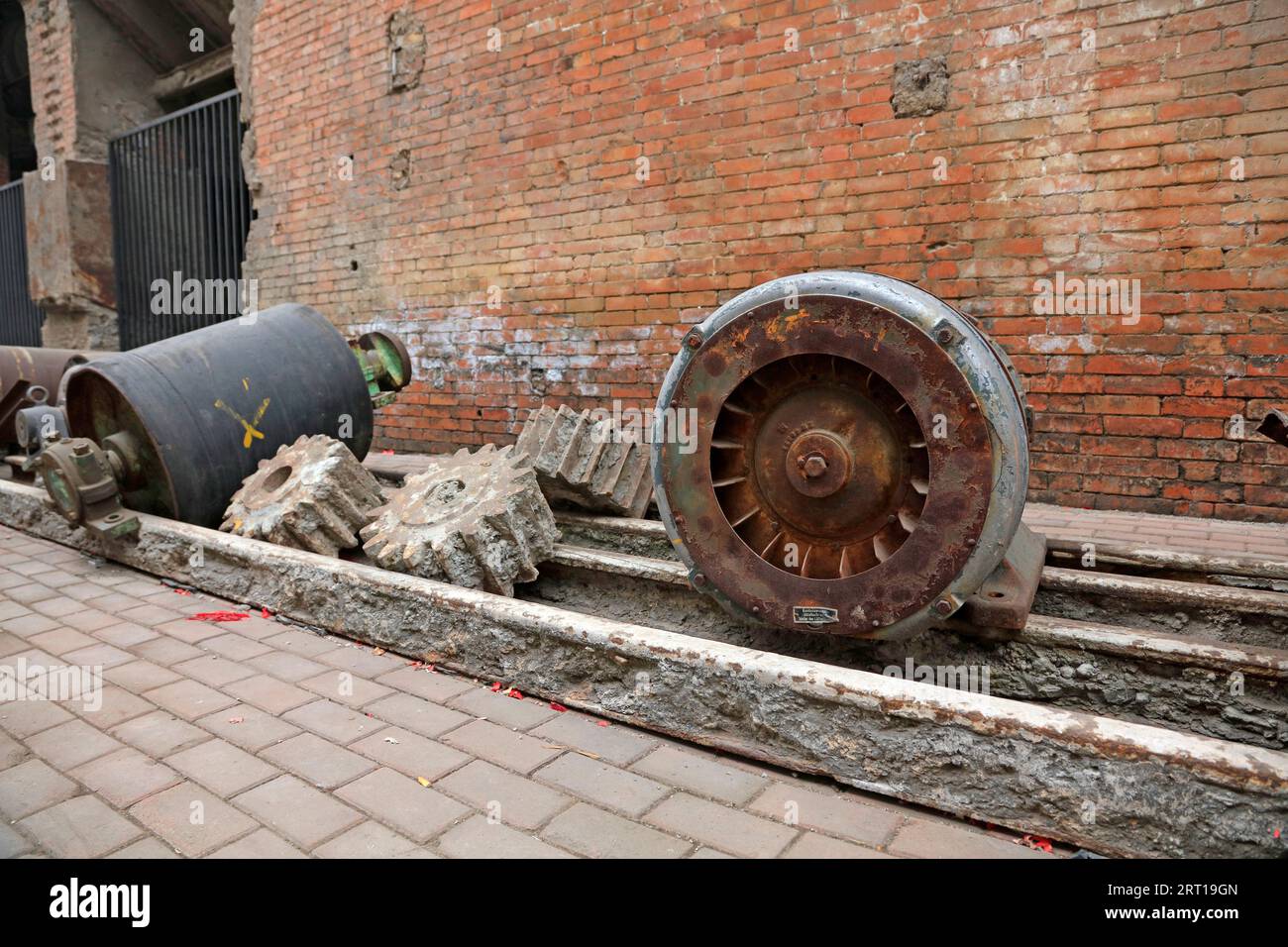 oxidation rust mechanical equipment, closeup of photo Stock Photo - Alamy