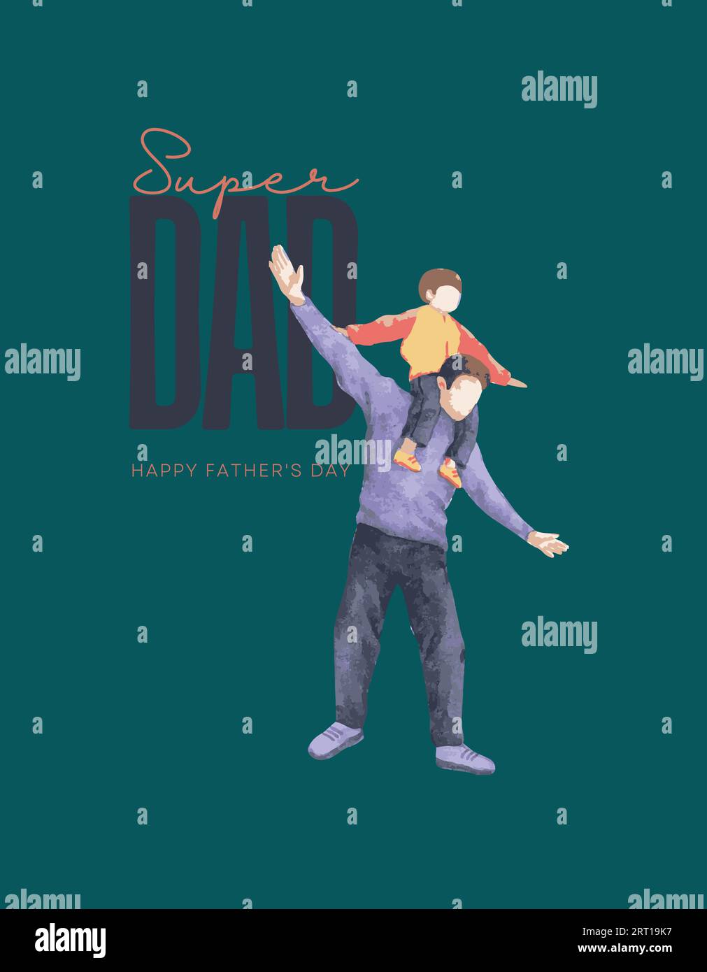 Dad a colorful background t-shirt print design Stock Vector Image & Art ...