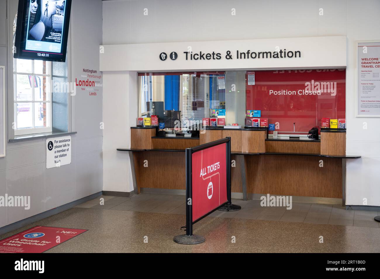The Station, Grantham Lincolnshire – The ticket office and information ...