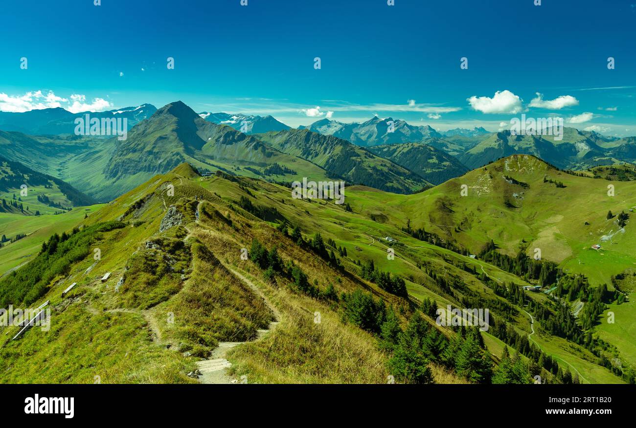Ridge Walk in Switzerland Stock Photo - Alamy