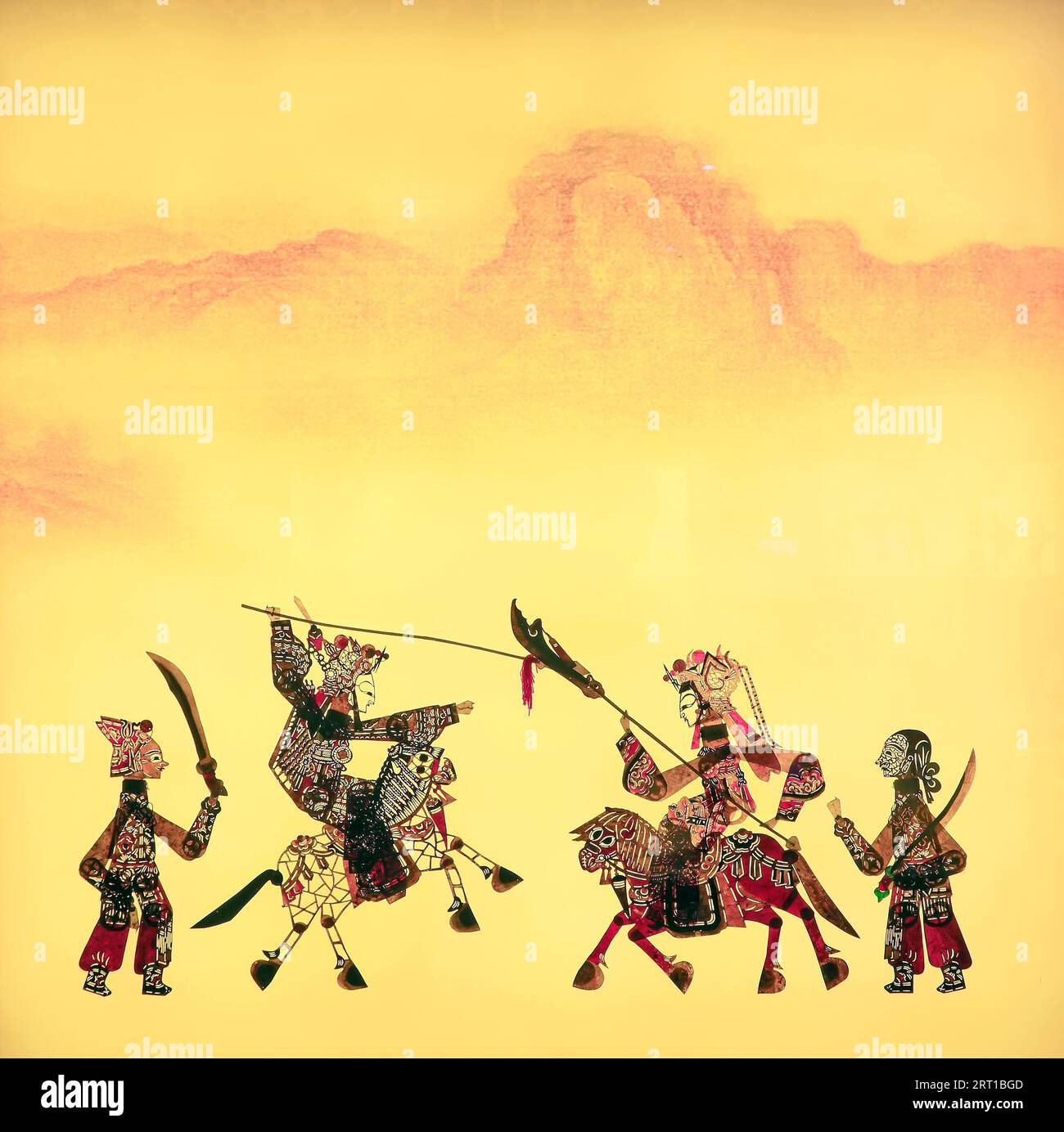 Chinese shadow puppets prop Stock Photo - Alamy