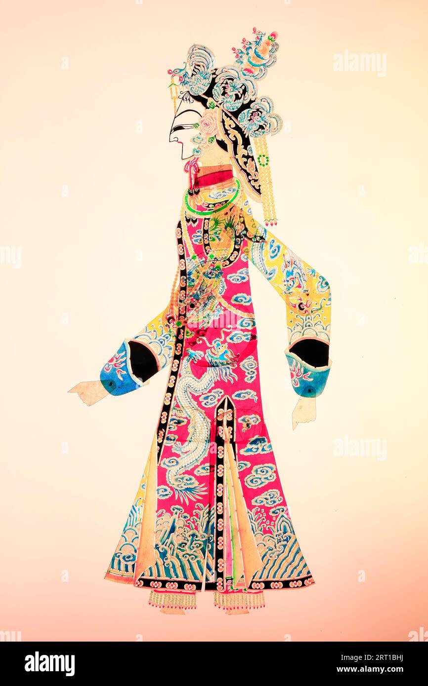 Chinese shadow puppets prop Stock Photo - Alamy