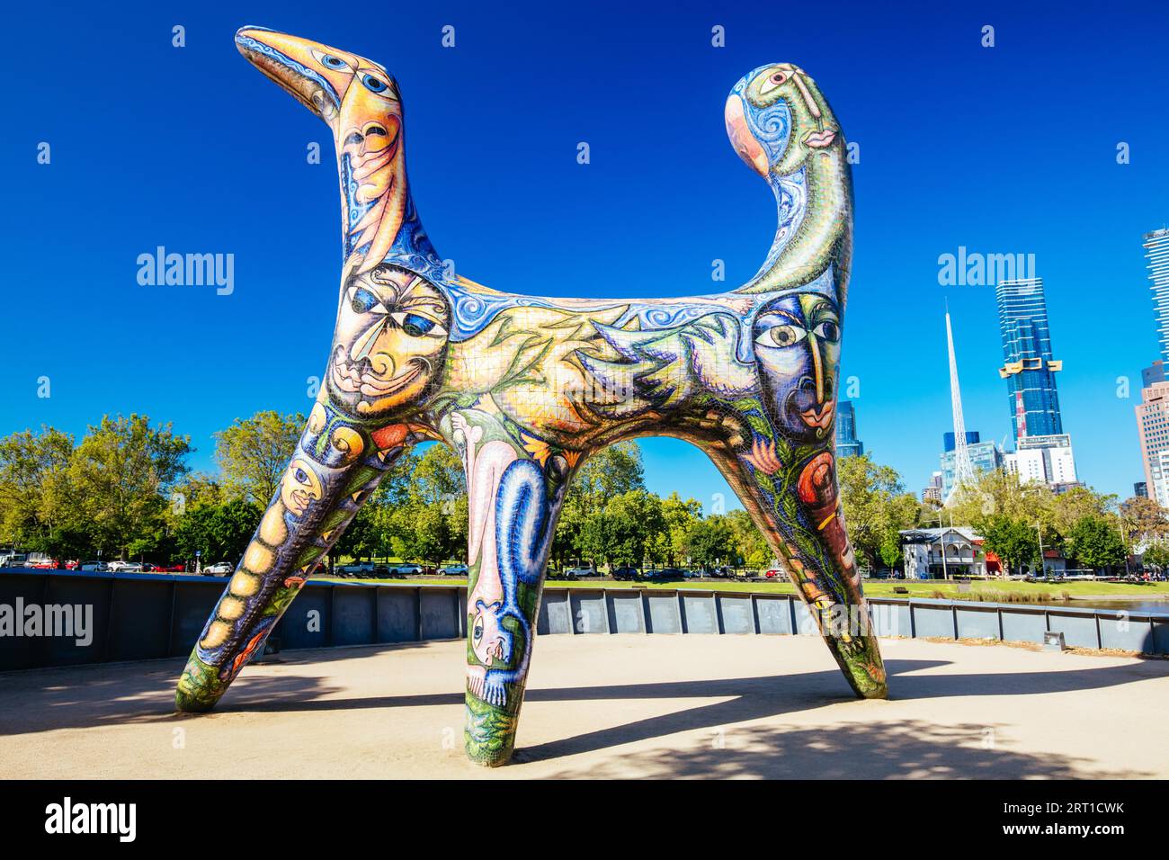 MELBOURNE, AUSTRALIA, OCTOBER 31, 2021: The iconic Angel sculpture by ...