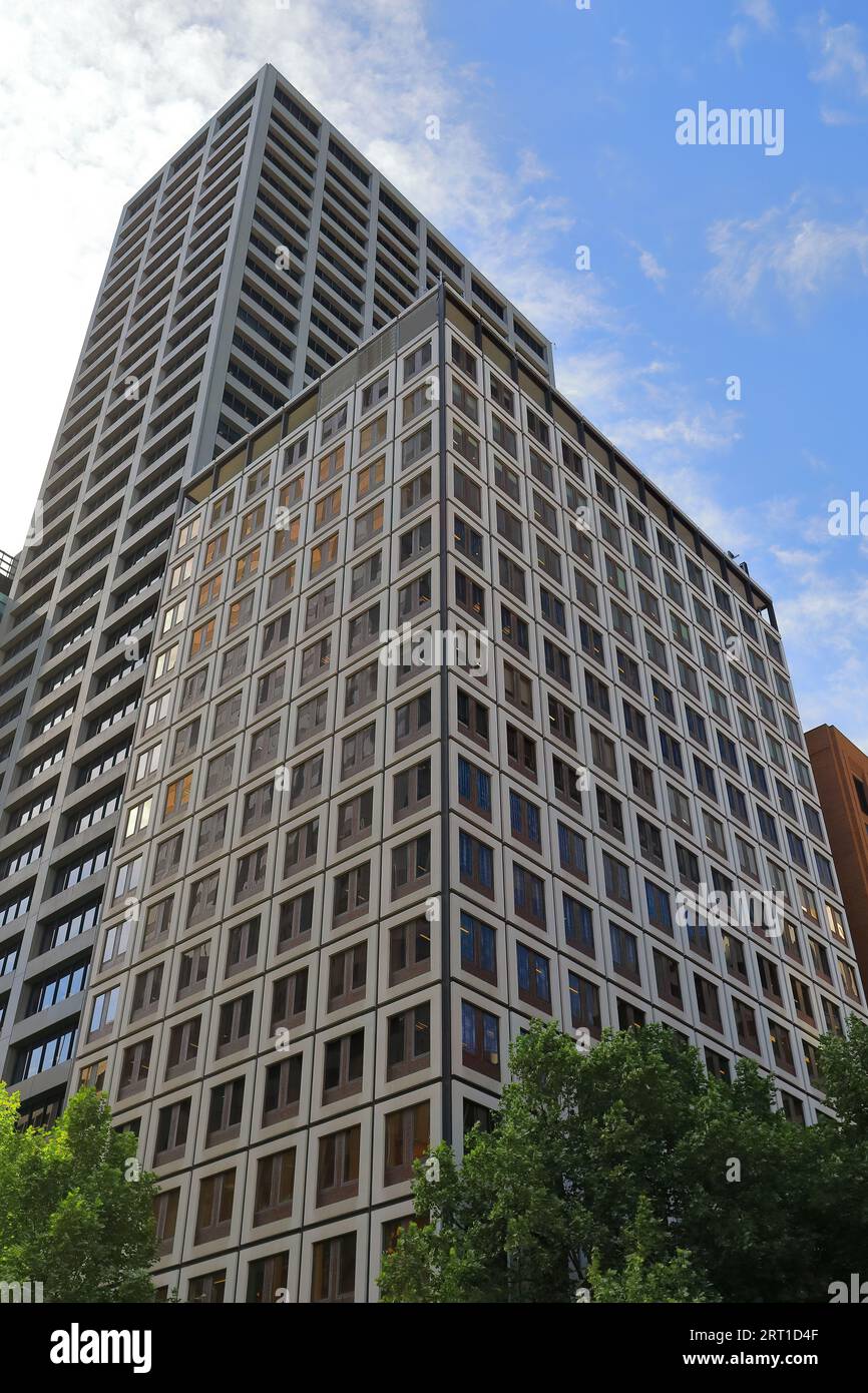 922 Modern building at the corner of Collins and Queen Streets, a ...