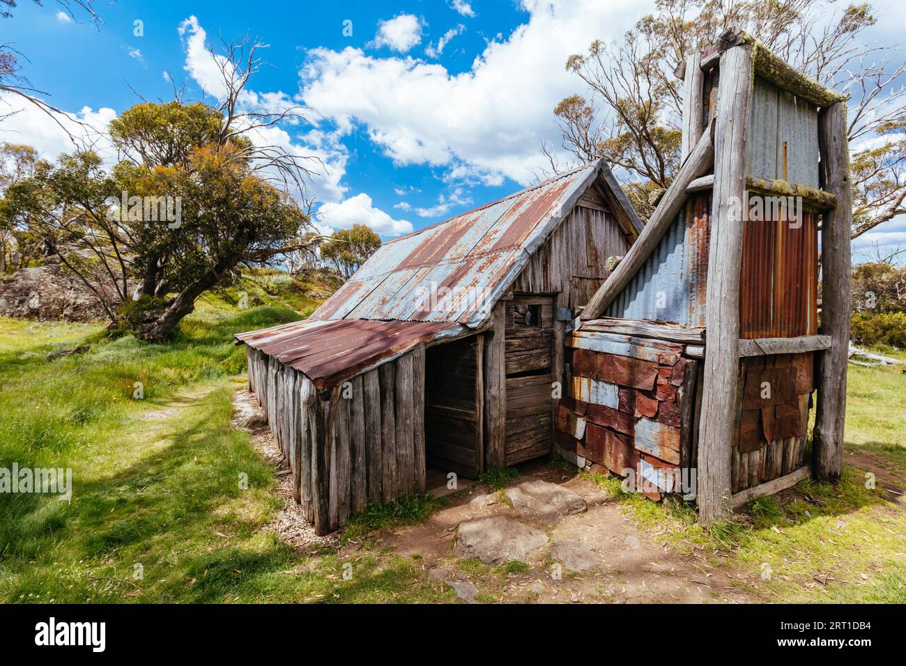 Historic Wallace Hut which is the oldest remaining cattlemen's hut near ...