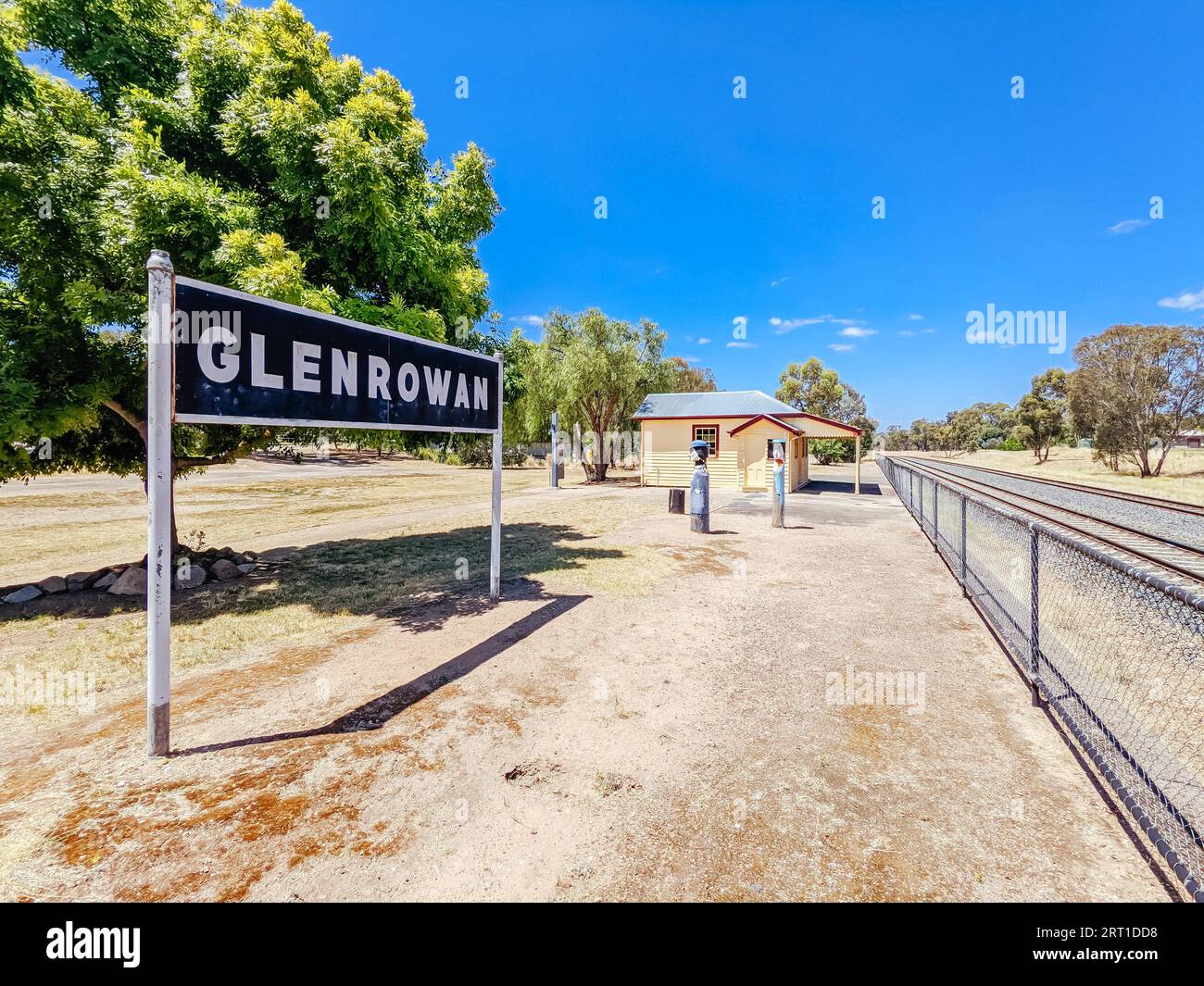 GLENROWAN, AUSTRALIA- DECEMBER 27 2021: The historic town of Glenrowan ...