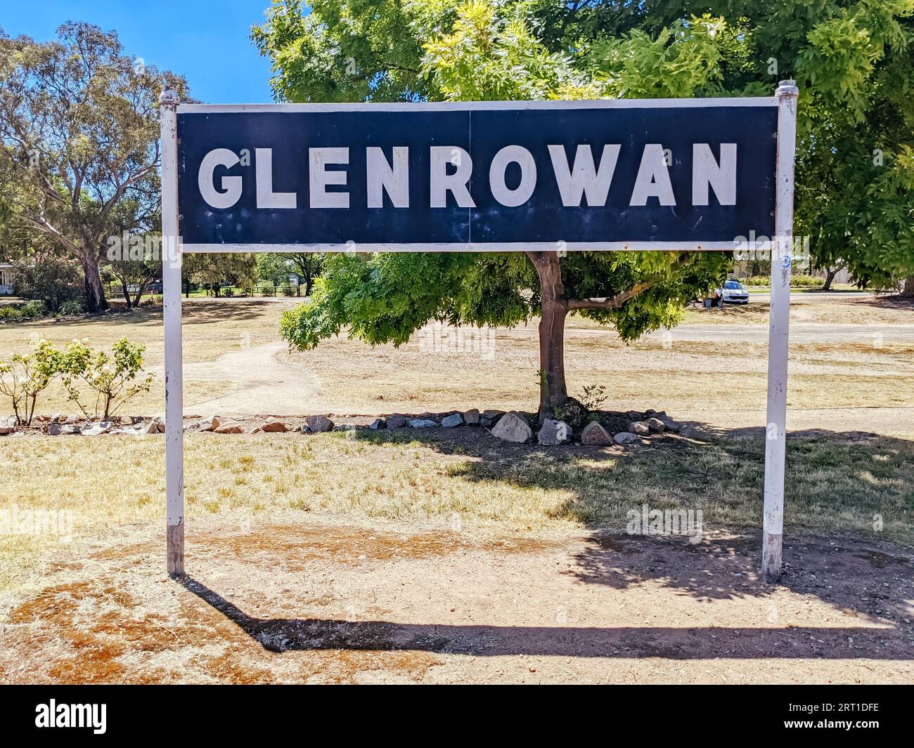 GLENROWAN, AUSTRALIA- DECEMBER 27 2021: The historic town of Glenrowan ...