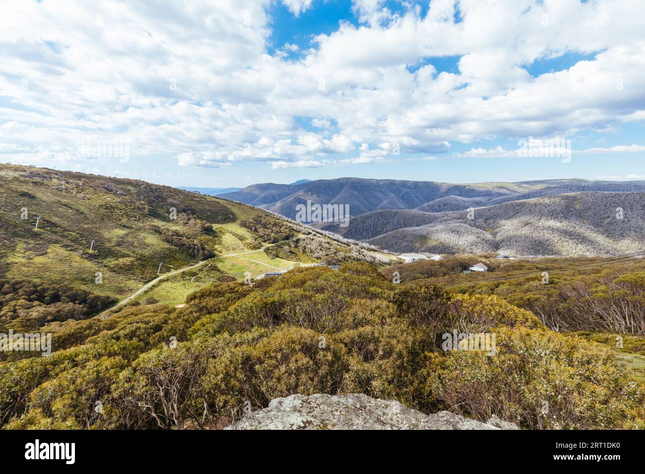 The area around Falls Creek Village on a hot summer's day in the ...