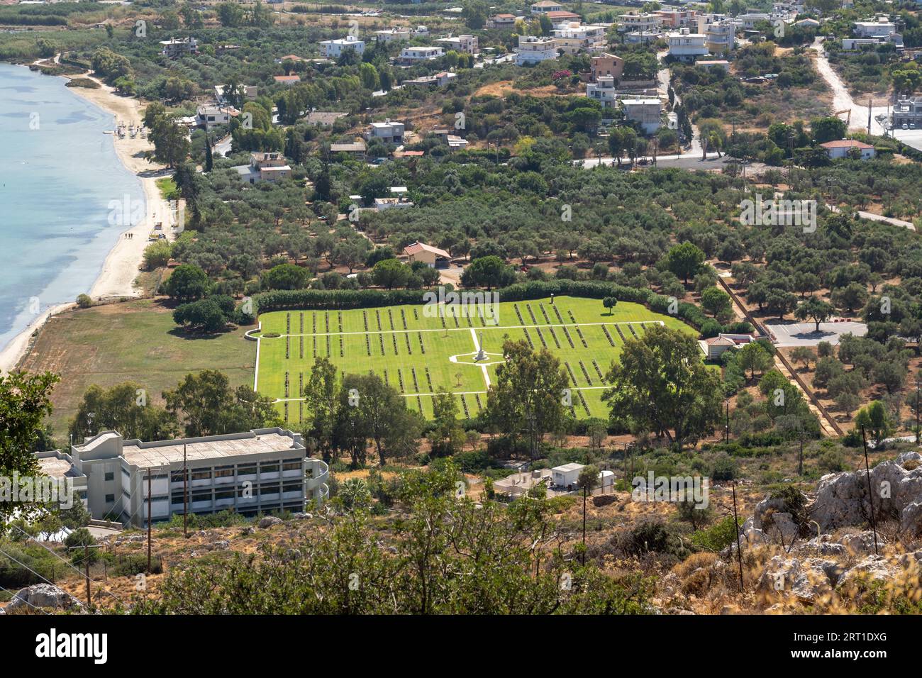 Crete, Greece, September 20, 2021: Aerial view of Souda Bay War ...