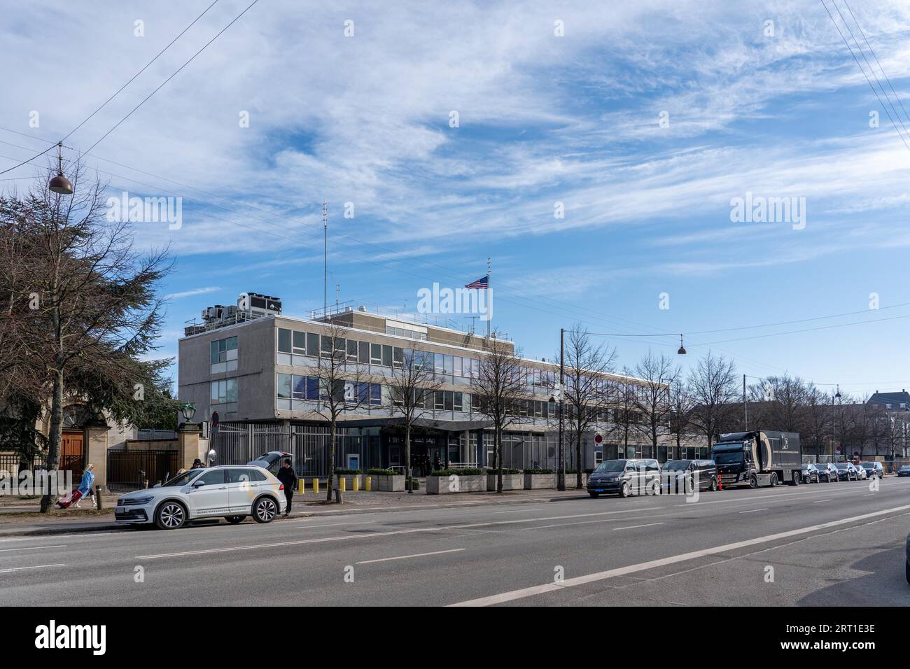 Copenhagen, Denmark., March 1, 2022: Exterior view of the Embassy of ...