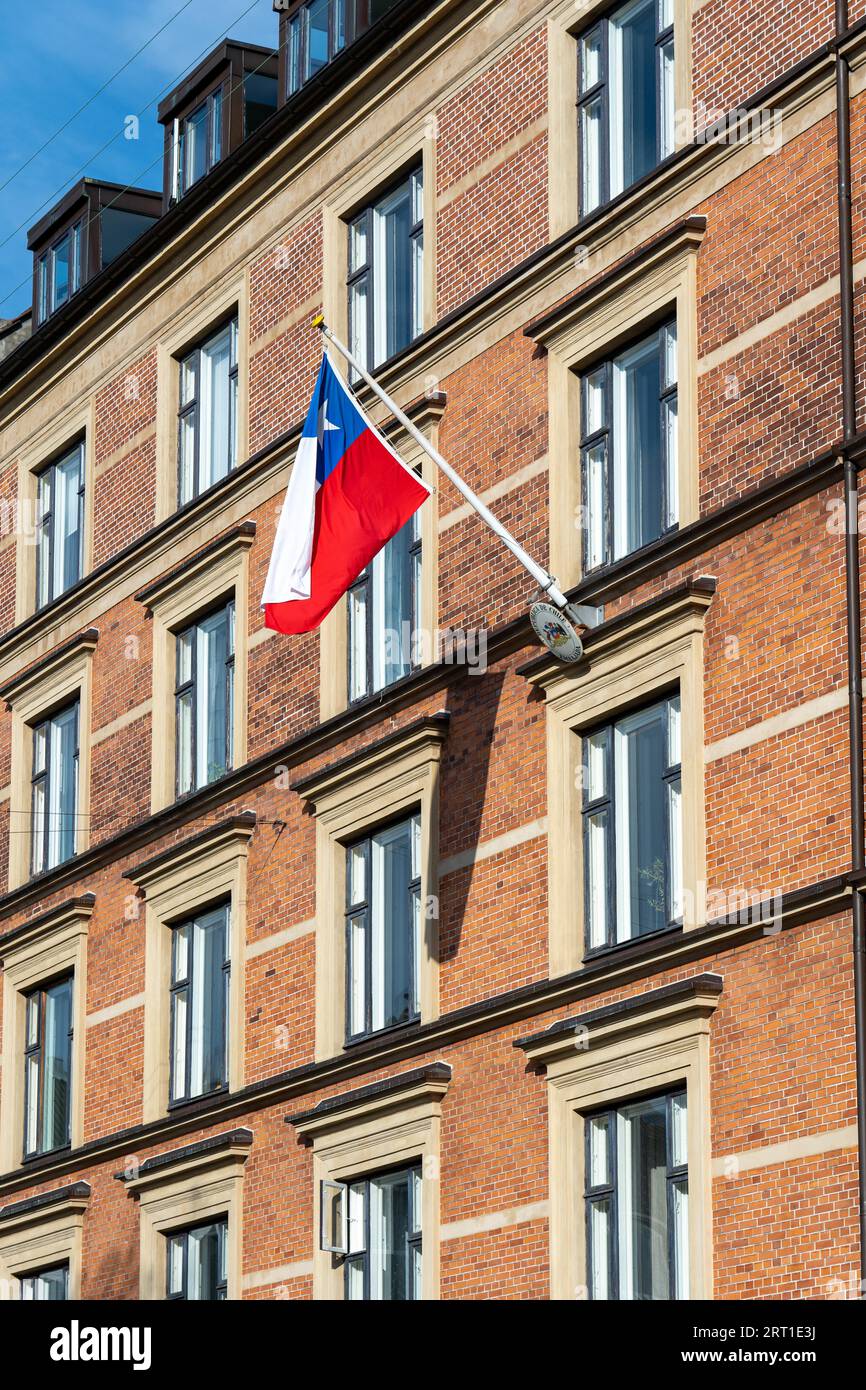 Copenhagen, Denmark., March 1, 2022: Exterior view of the Embassy of ...