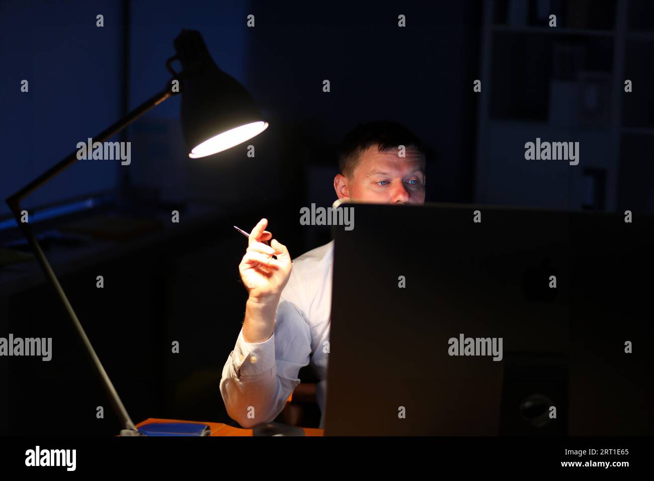 Smart hardworking man Stock Photo - Alamy