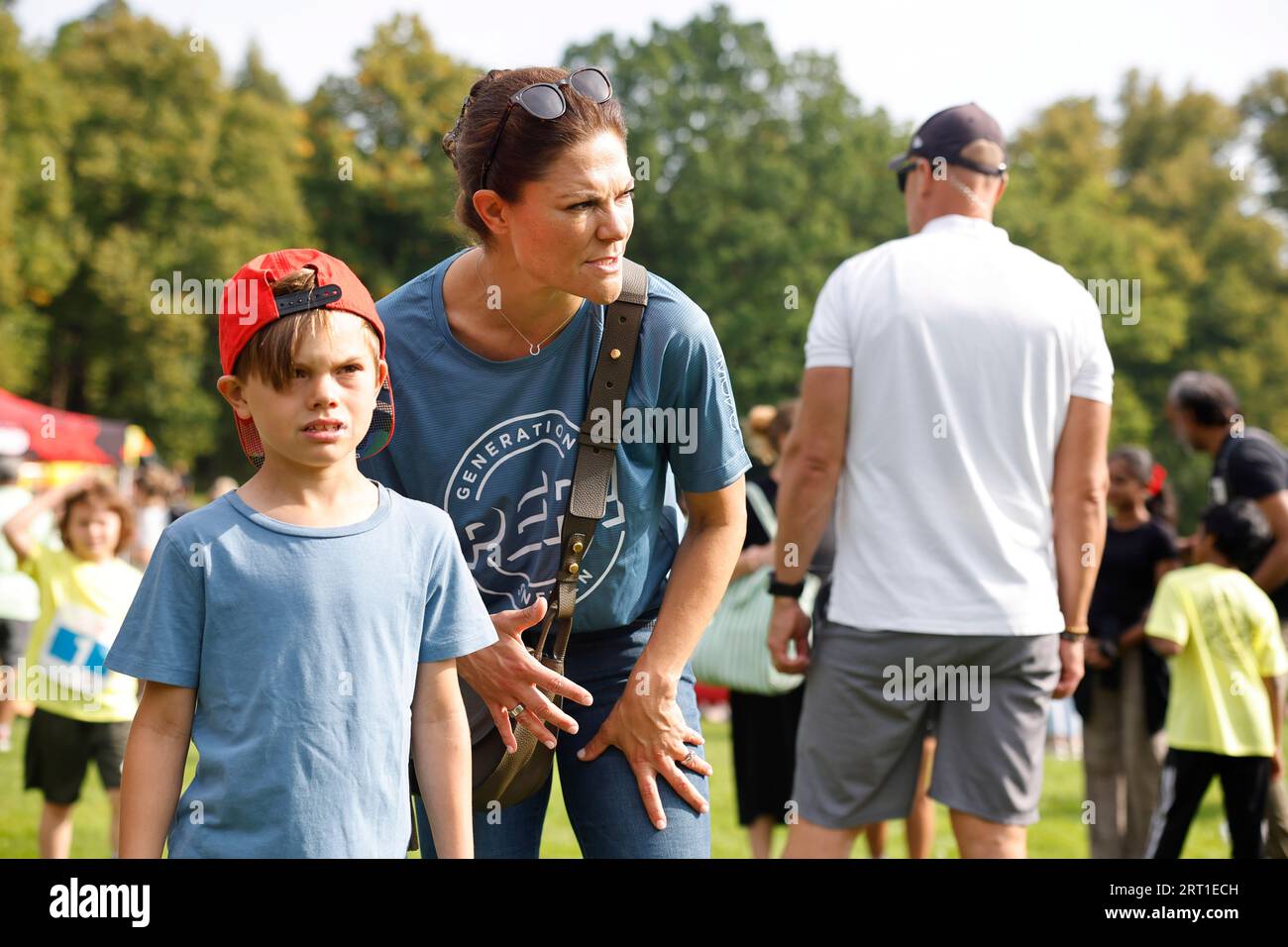 Crown princess victoria during pep day in haga park hi-res stock ...