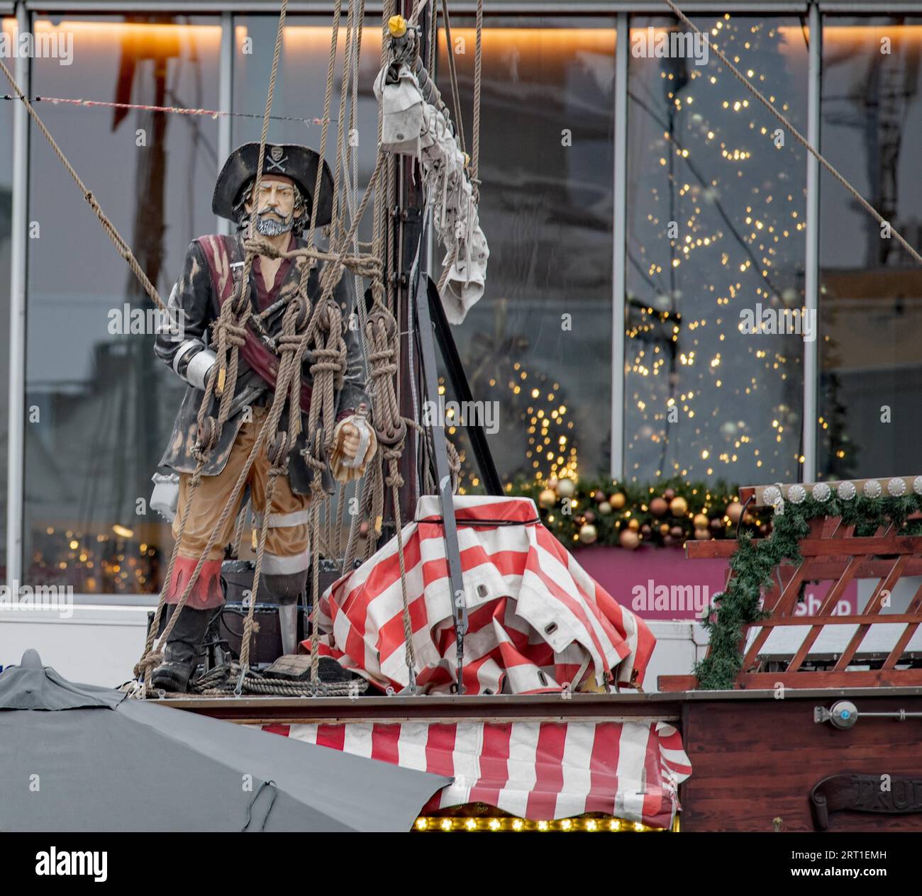 Pirate at the railing Stock Photo - Alamy
