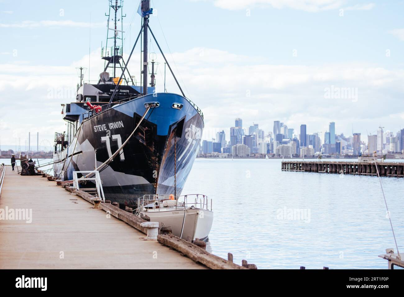 Melbourne, Australia, 8 May 2021: Sea Shepherd's Steve Irwin boat ...