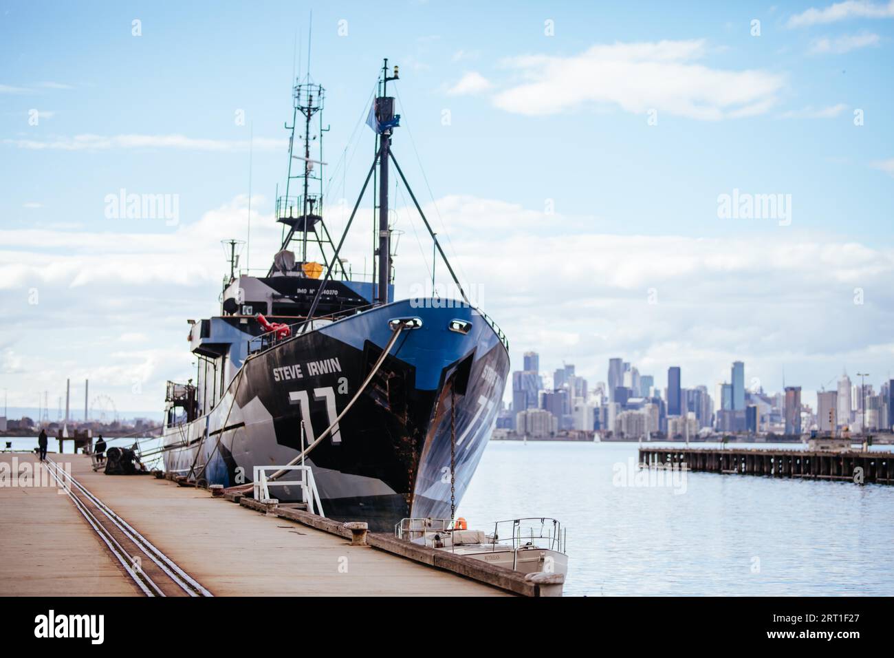 Melbourne, Australia, 8 May 2021: Sea Shepherd's Steve Irwin boat ...