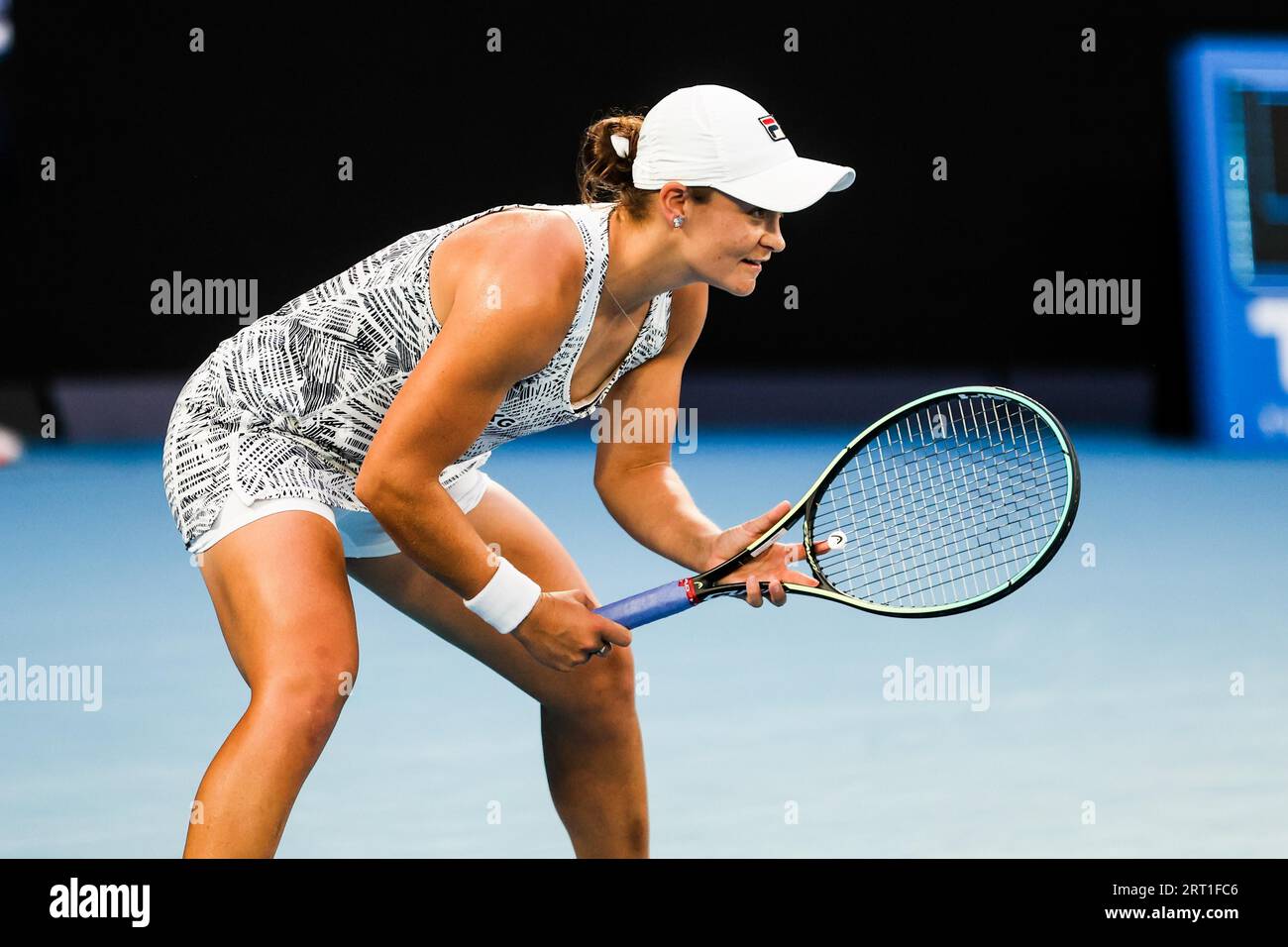 MELBOURNE, AUSTRALIA, JANUARY 23: Ashleigh Barty of Australia on her ...