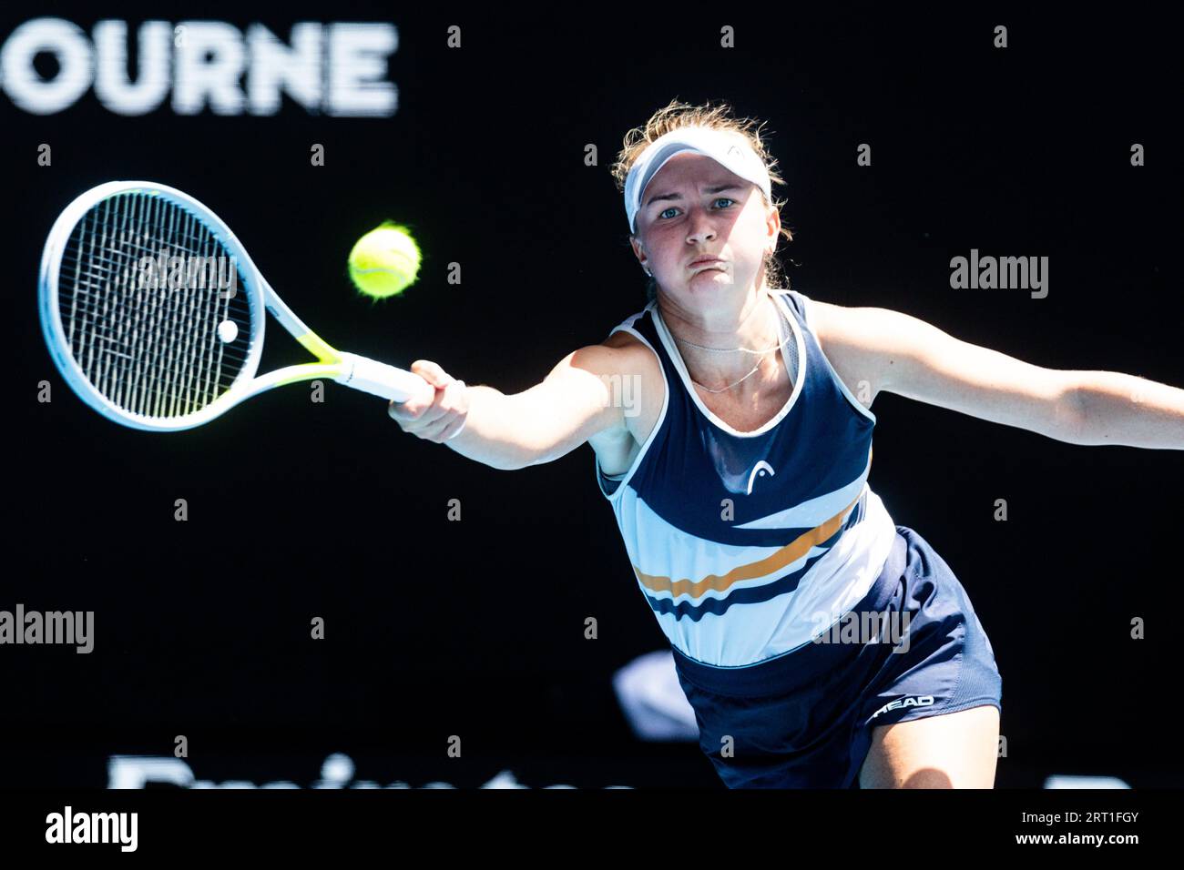 MELBOURNE, AUSTRALIA, JANUARY 25: Barbora Krejcikova of Czech Republic ...