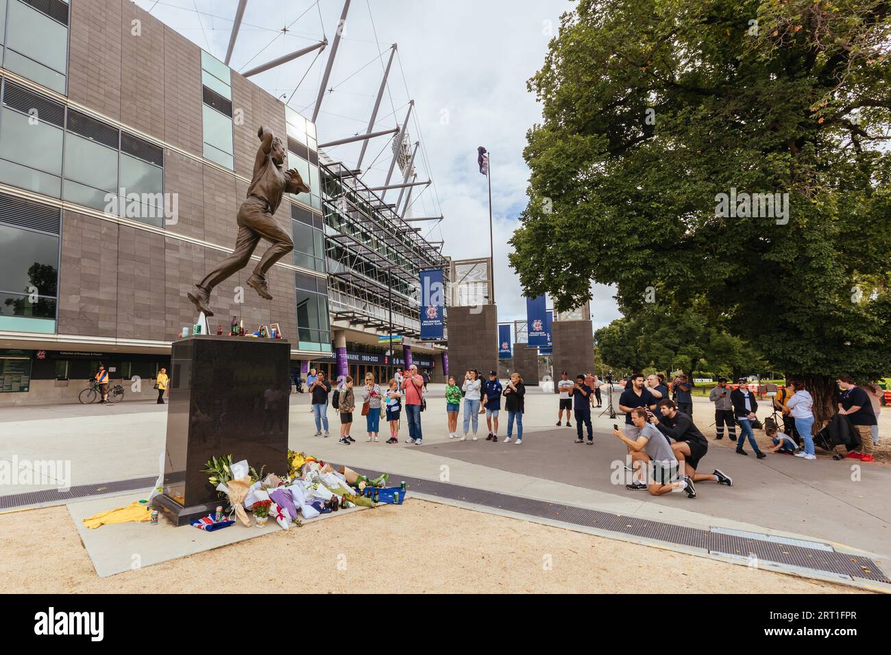 MELBOURNE, AUSTRALIA, MARCH 05: People gather to pay their respects to ...