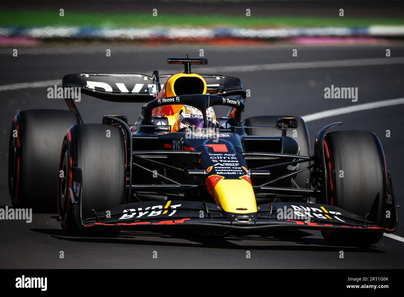 MELBOURNE, AUSTRALIA, APRIL 8: Max Verstappen of Red Bull Racing hits ...