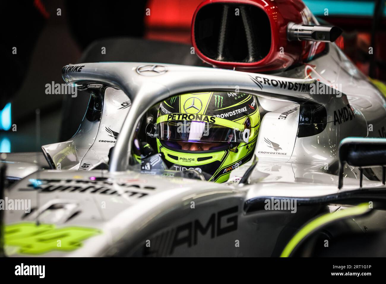 MELBOURNE, AUSTRALIA, APRIL 8: Lewis Hamilton of Mercedes-AMG Petronas ...