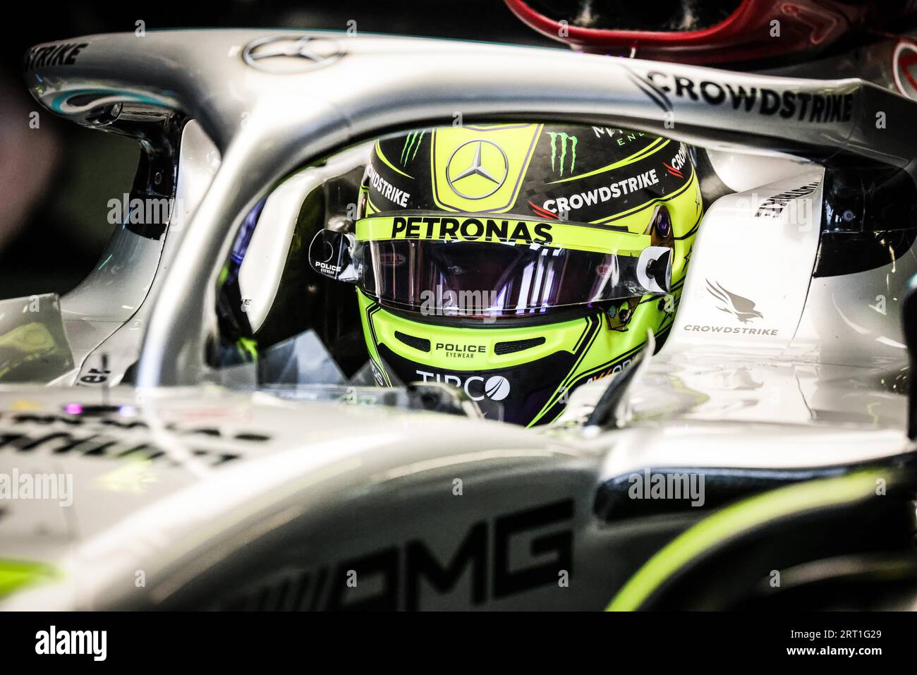 MELBOURNE, AUSTRALIA, APRIL 8: Lewis Hamilton of Mercedes-AMG Petronas ...