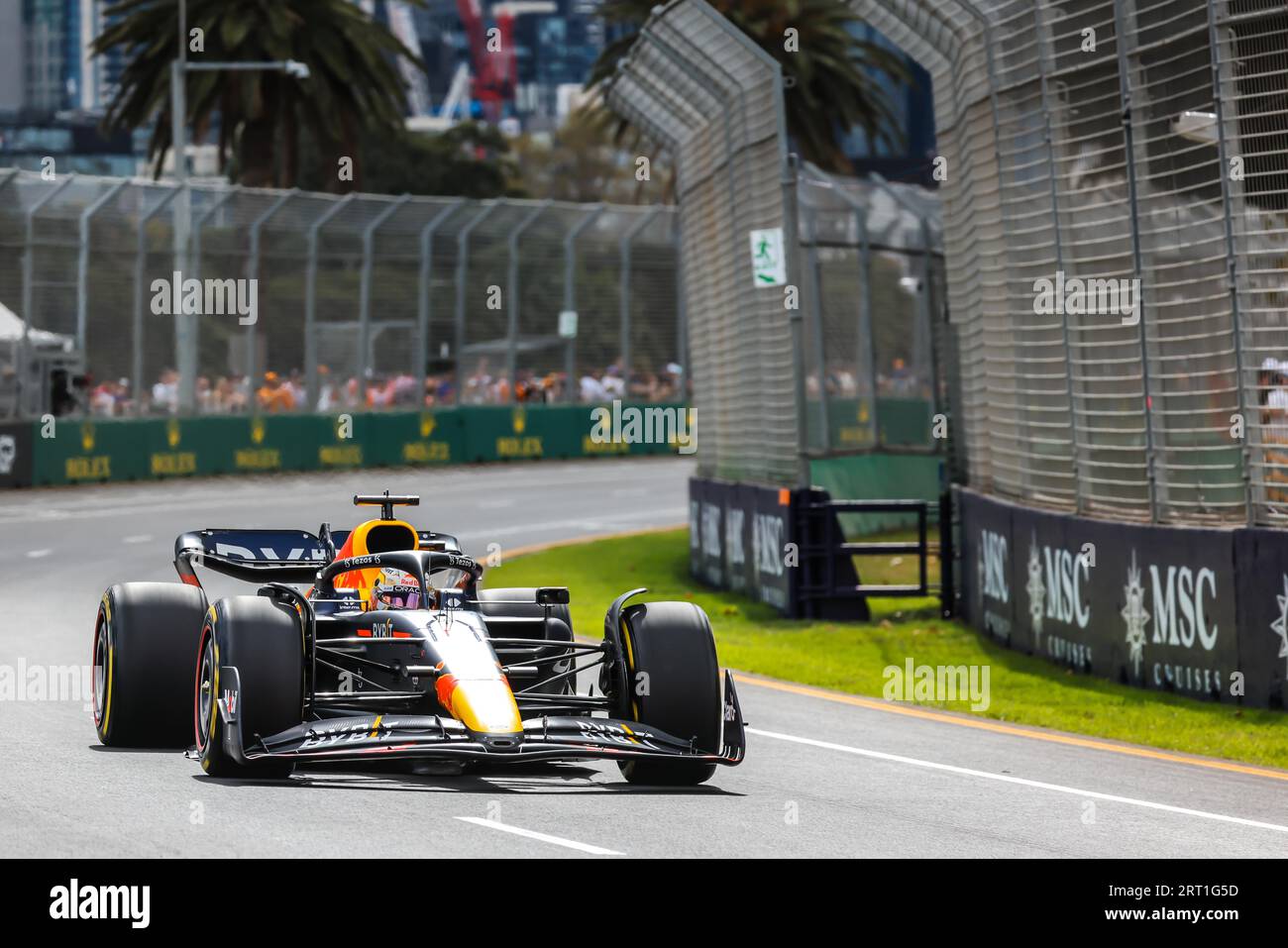 MELBOURNE, AUSTRALIA, APRIL 9: Max Verstappen drives the number 1 ...