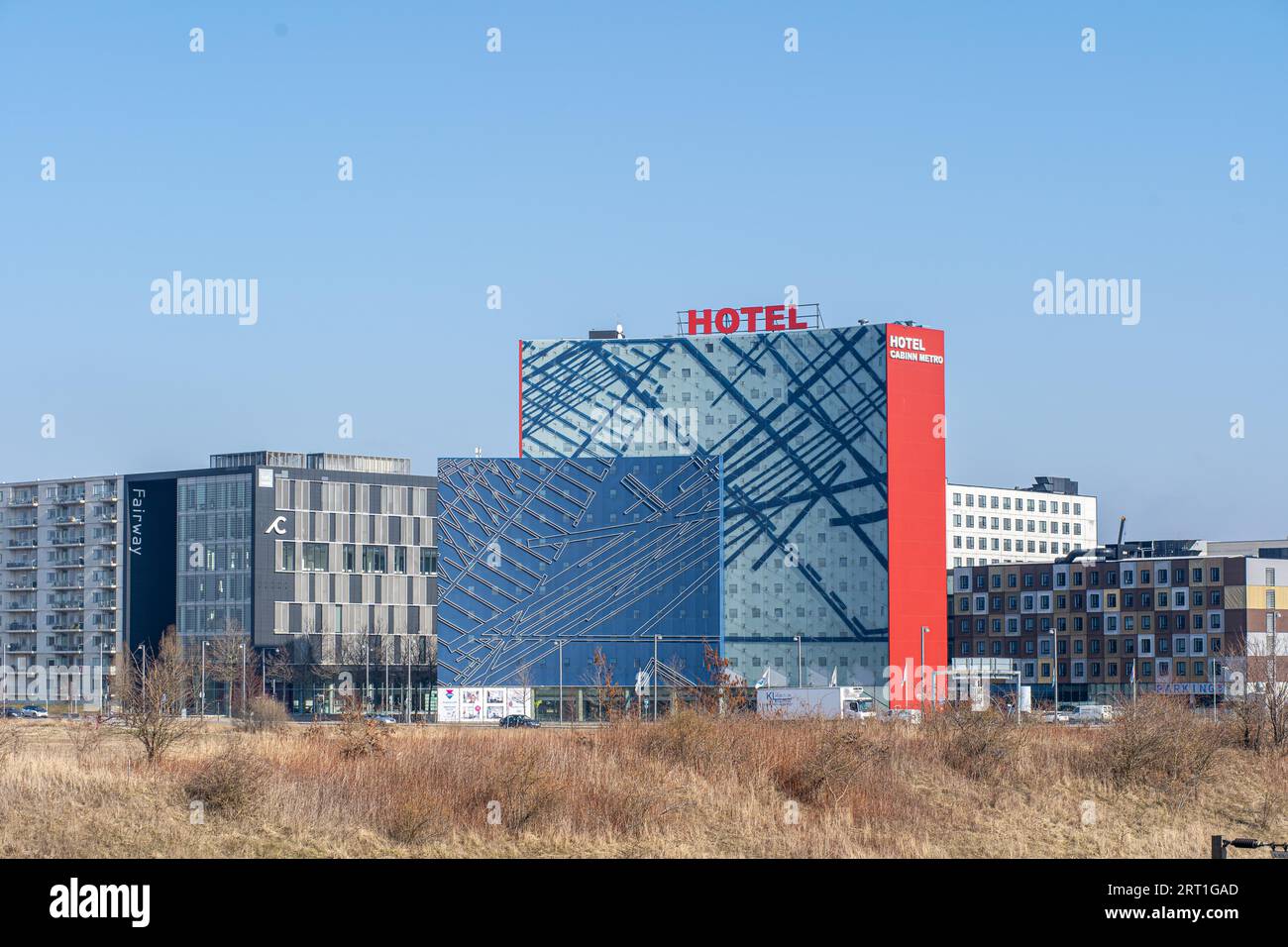 Copenhagen, Denmark, March 16, 2022: Exterior view of the Cabinn Metro ...