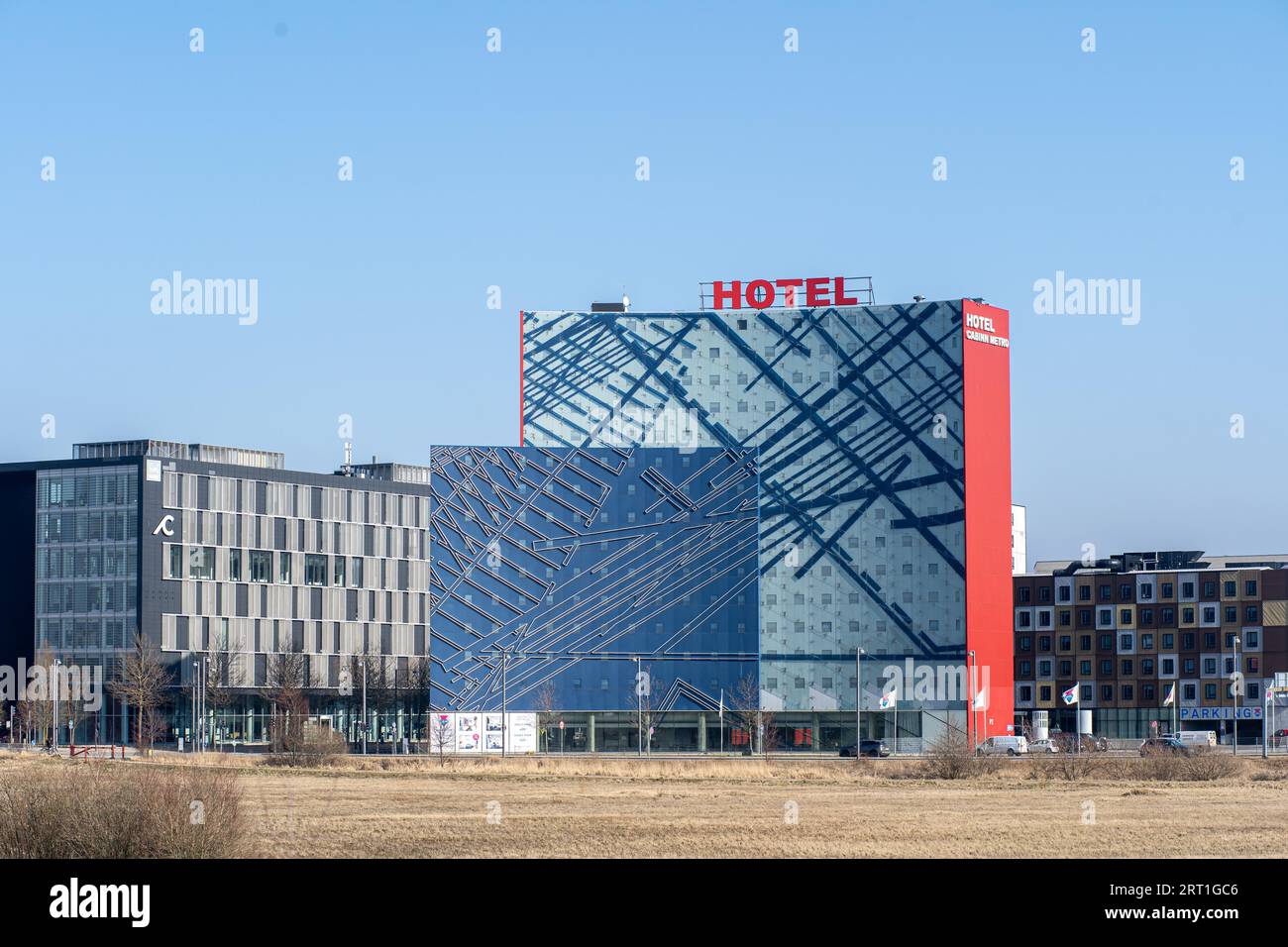 Copenhagen, Denmark, March 16, 2022: Exterior view of the Cabinn Metro ...