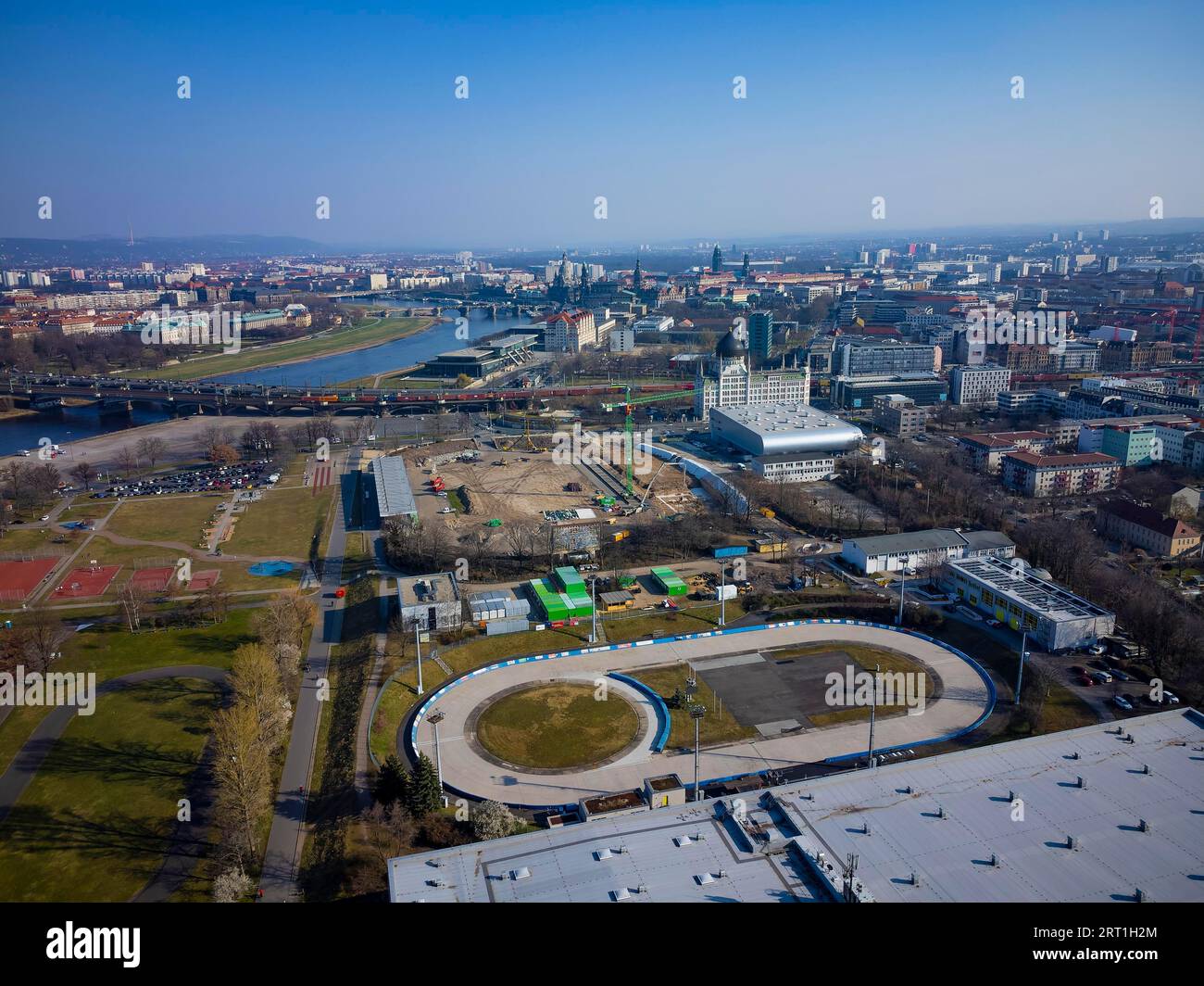 Ice rink, sports facilities, ball sports arena and the construction ...