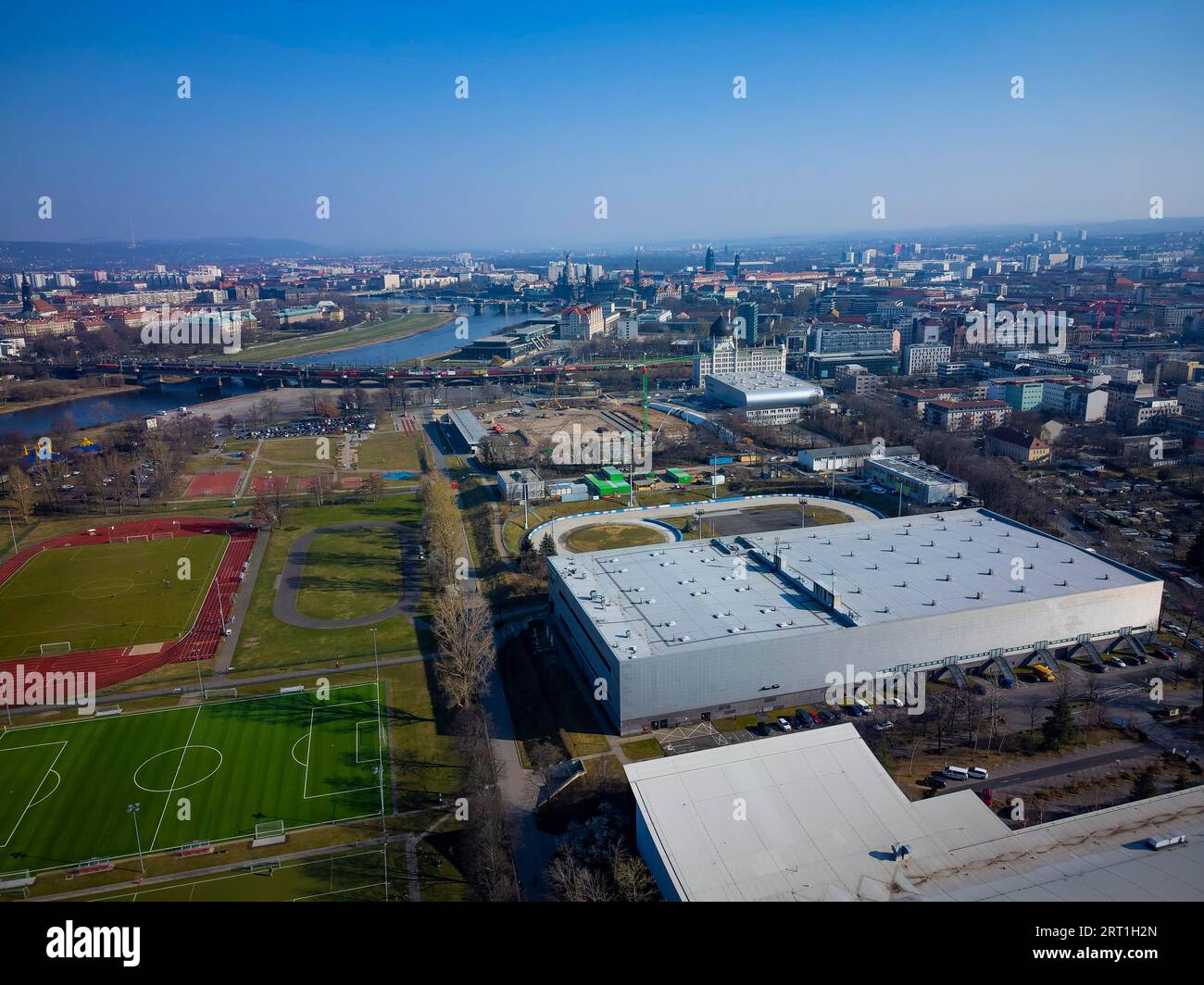 Ice rink, sports facilities, ball sports arena and the construction ...