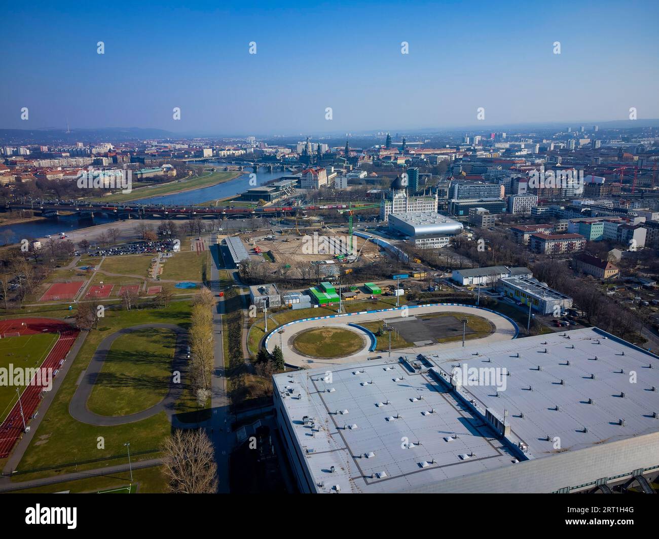 Ice rink, sports facilities, ball sports arena and the construction ...
