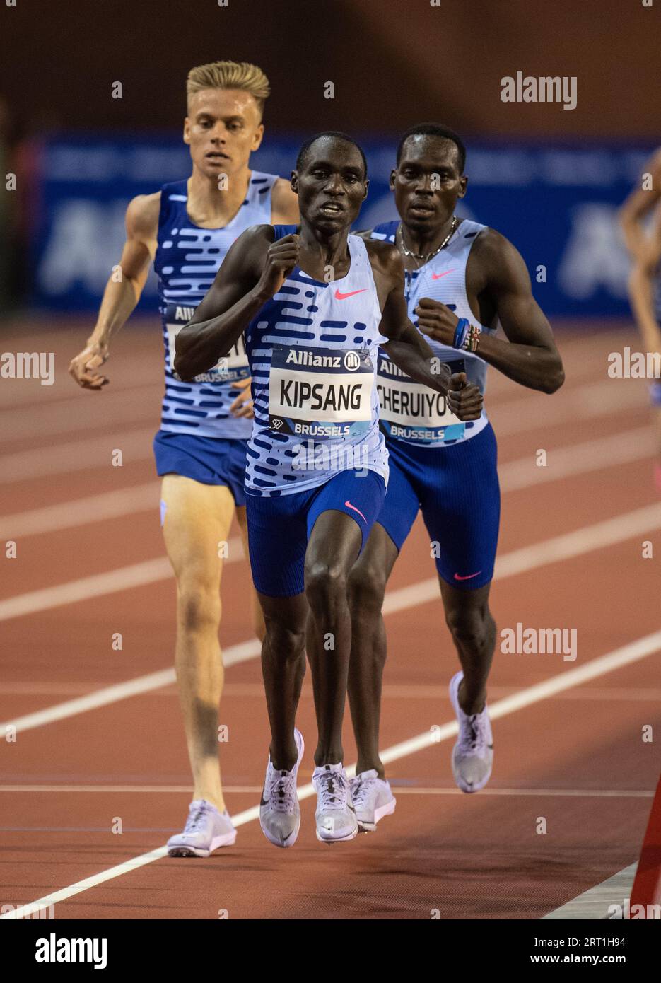 Abel Kipsang of Kenya competing in the Allianz Memorial Van Damme at the King Baudouin Stadium ...