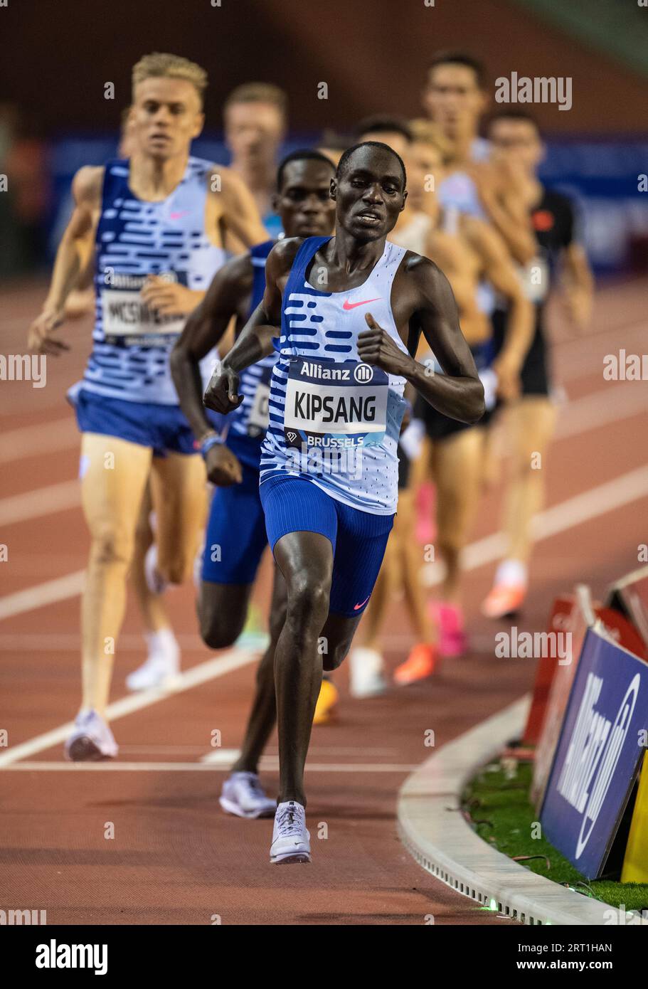 Abel Kipsang of Kenya competing in the Allianz Memorial Van Damme at the King Baudouin Stadium ...