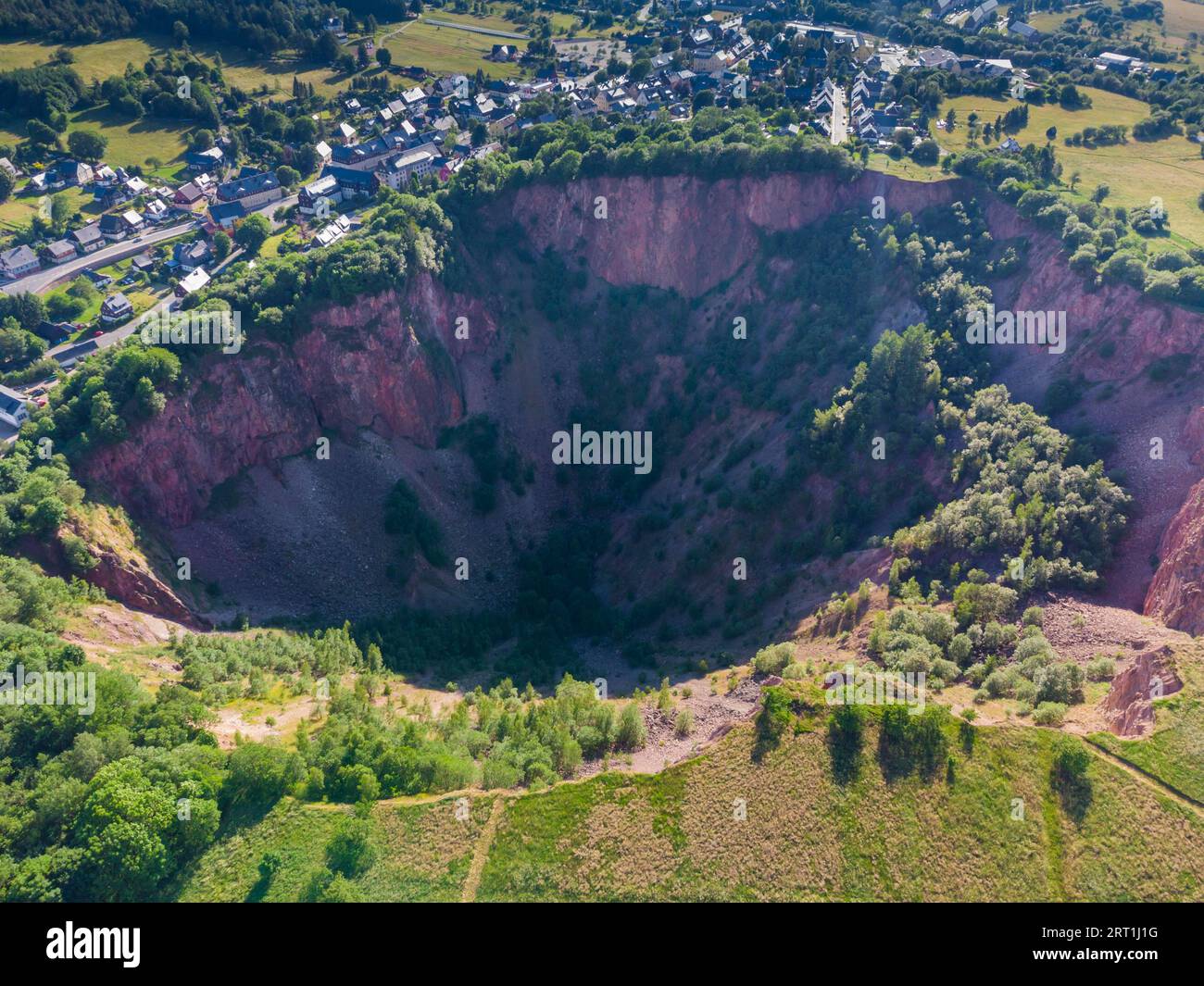 The Altenberger Pinge is a pinge in Altenberg in the Osterzgebirge that ...