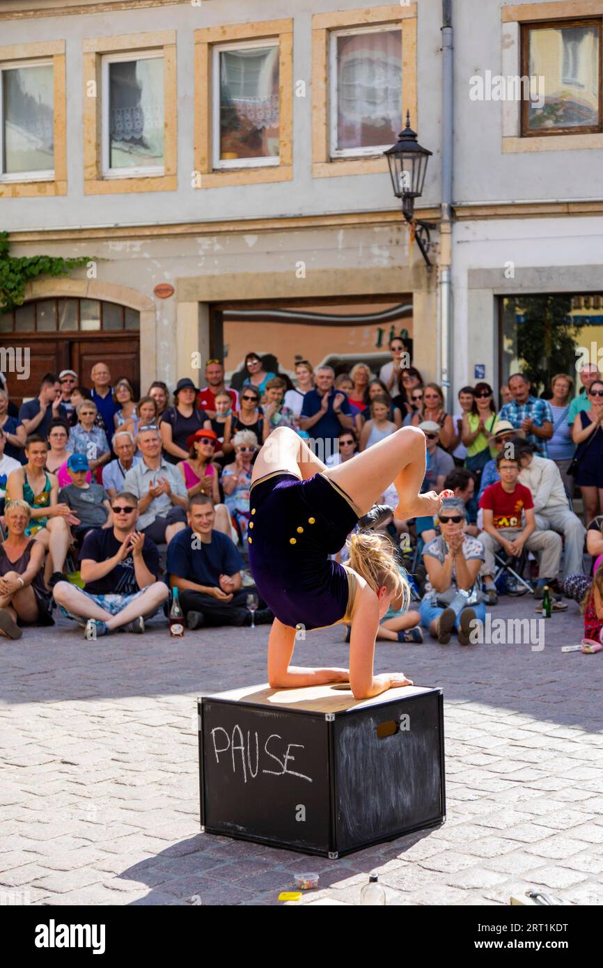 Actors, artists, clowns, fire artists and music bands transformed the ...