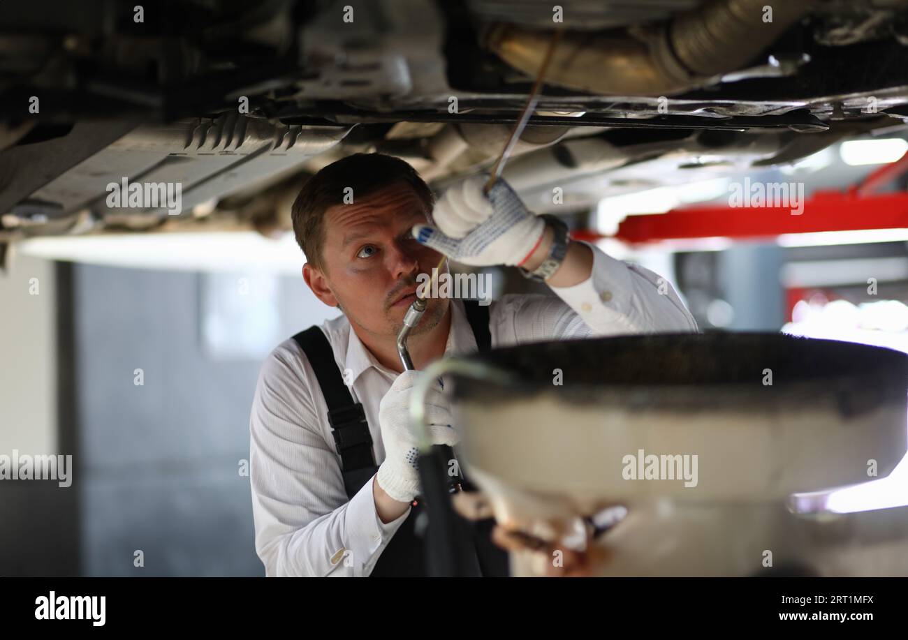 Male engineering inspection Stock Photo - Alamy