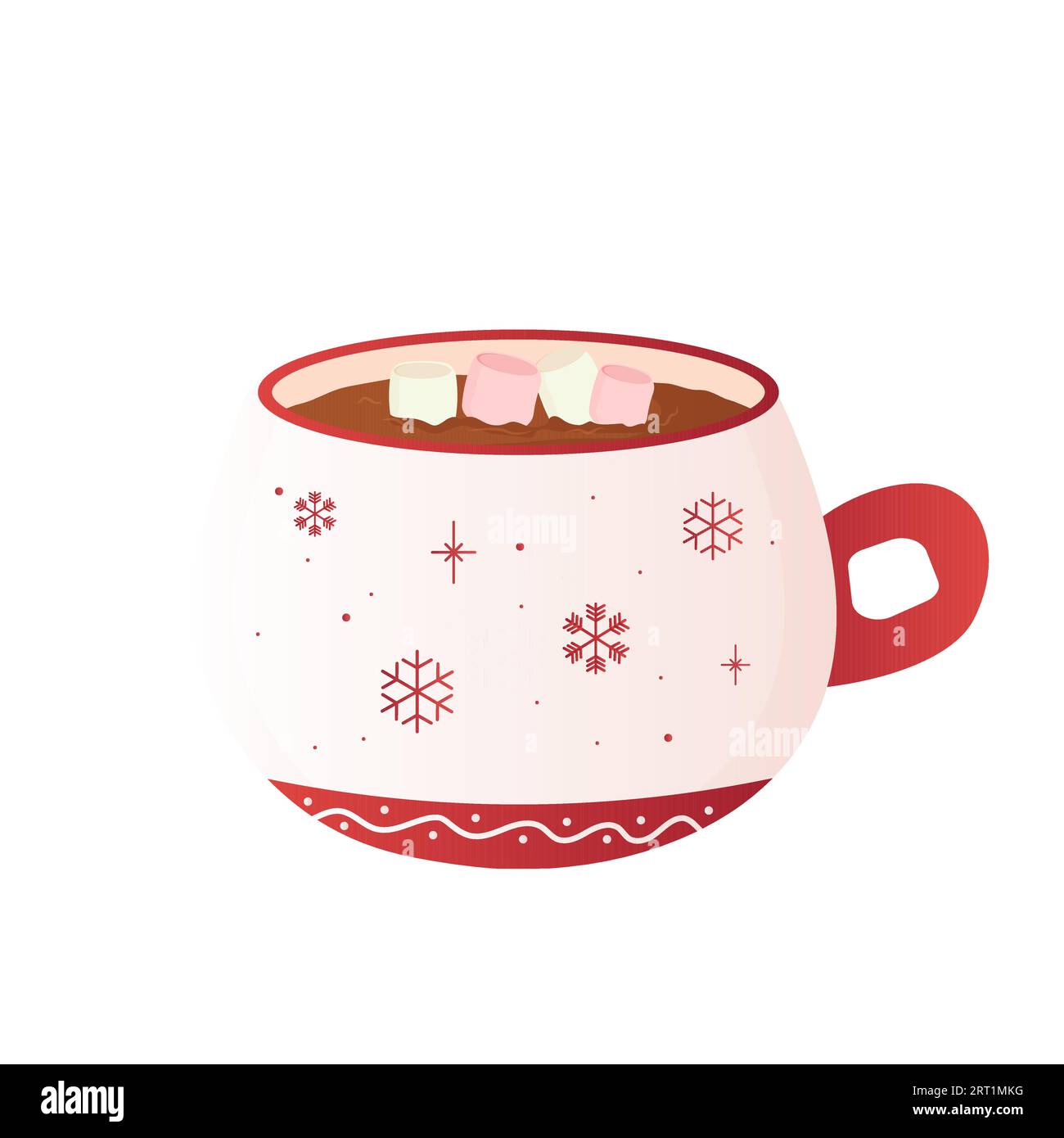 Warm marshmallow cup cartoon Stock Vector Images - Alamy