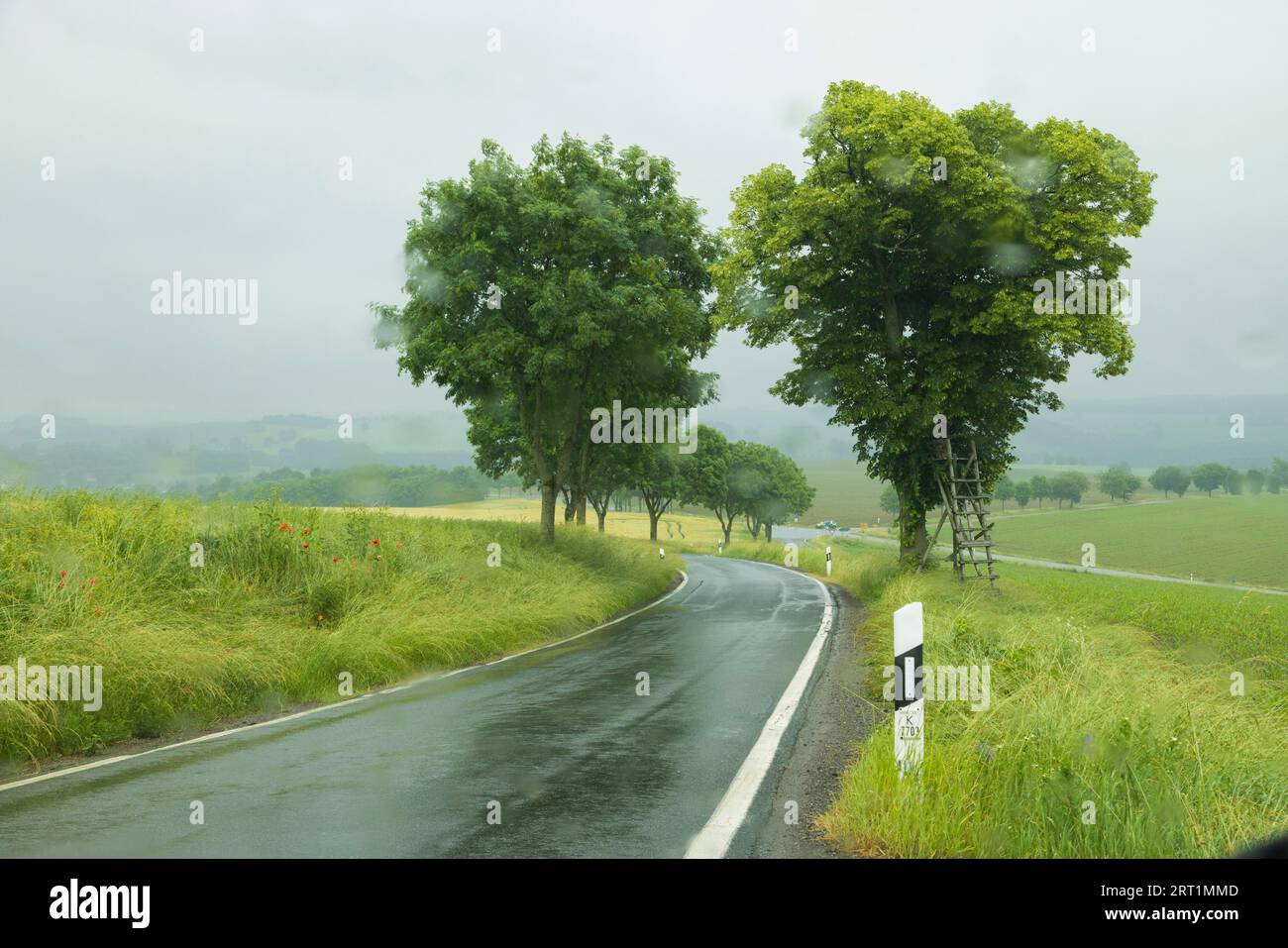Rain seen through a pane Stock Photo - Alamy