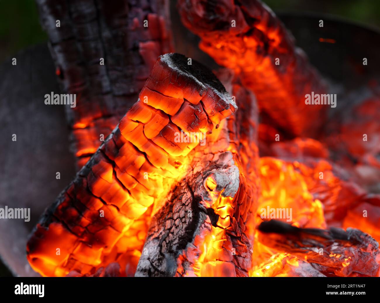 Outdoor fire blazing Stock Photo - Alamy