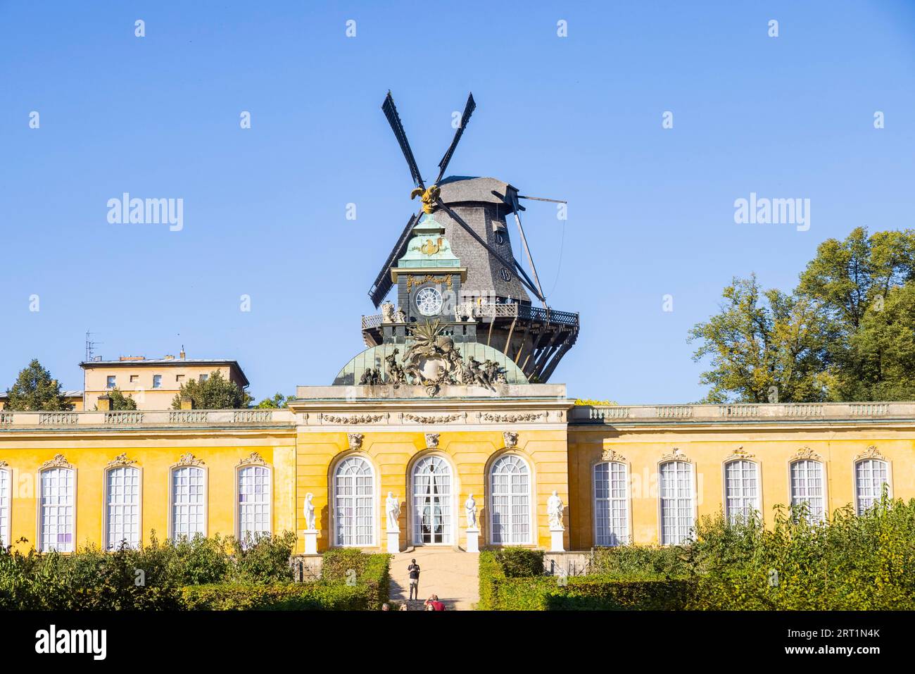 Sanssouci Park is part of the Potsdam Palace Park ensemble. Historic ...