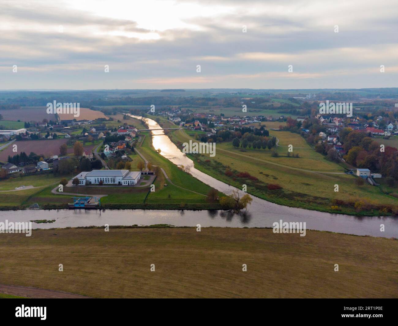 Confluence of the Zwickauer Mulde and the Freiberger Mulde.with the ...