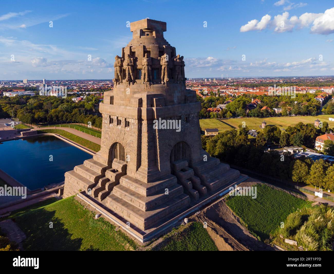 The Monument to the Battle of the Nations in the south-east of Leipzig ...